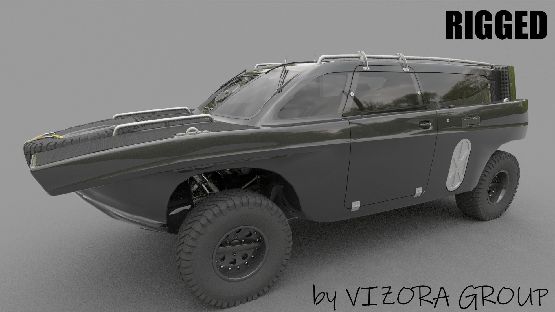 Drozd Amphibious Rigged Model - TurboSquid 2163026