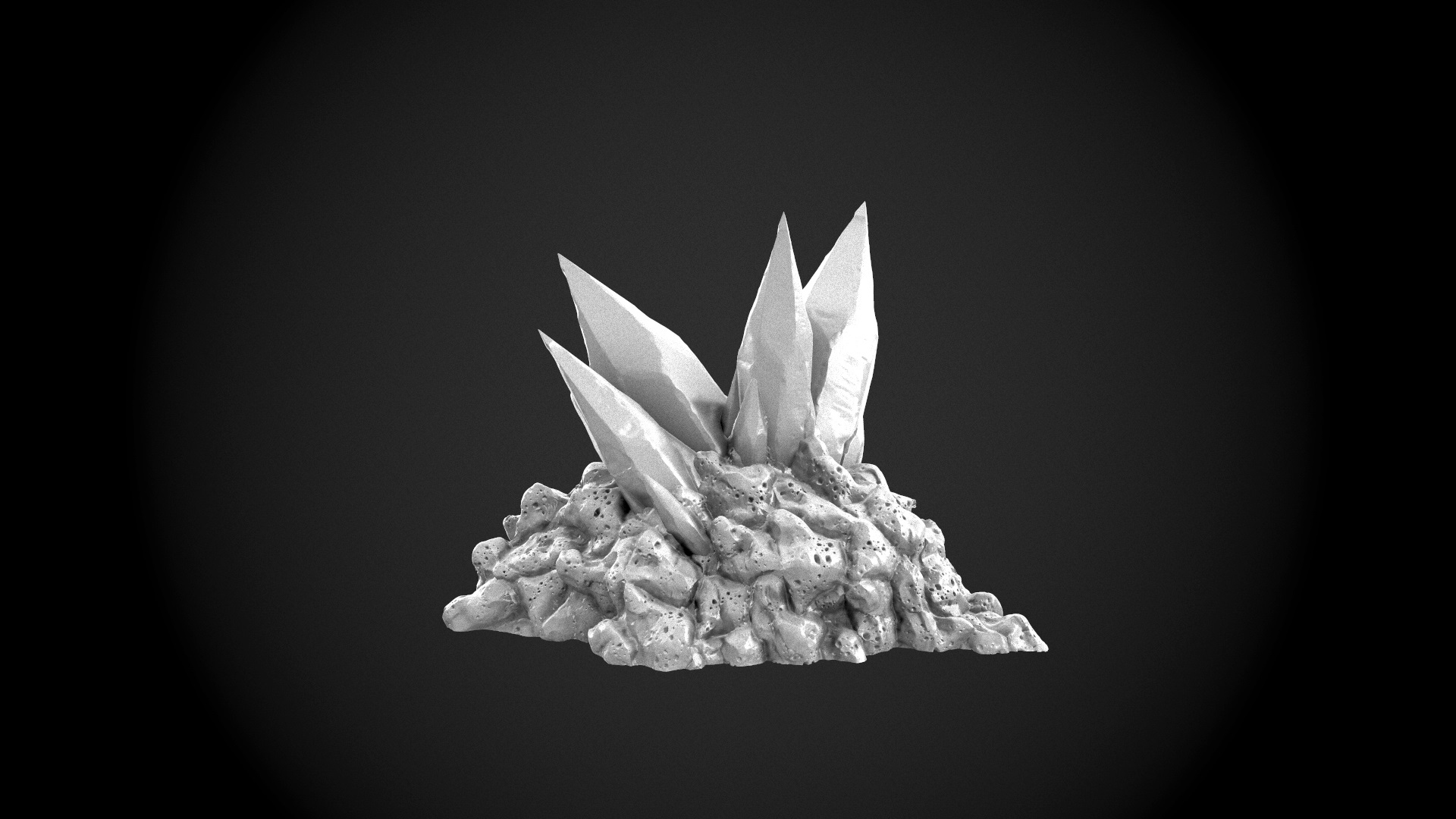 3d Model Sculpted Crystals