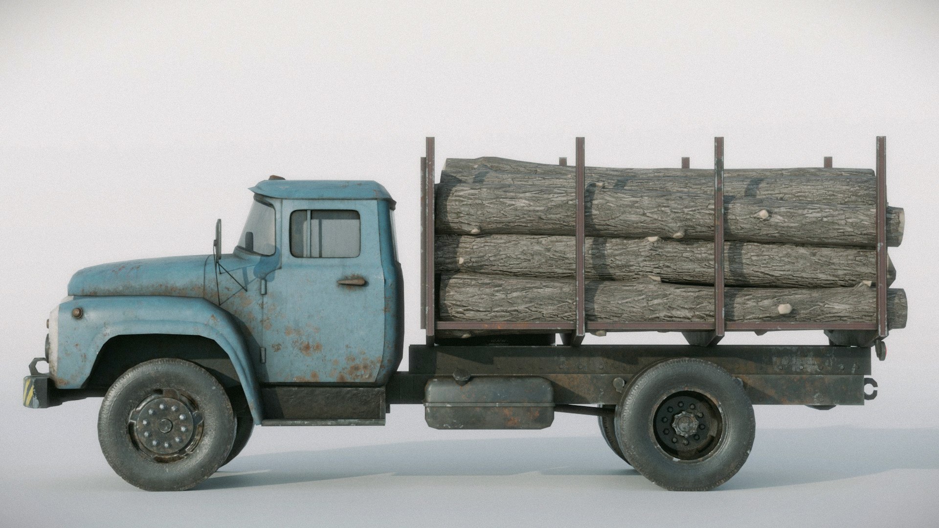 3D Logging Truck Model - TurboSquid 2286270