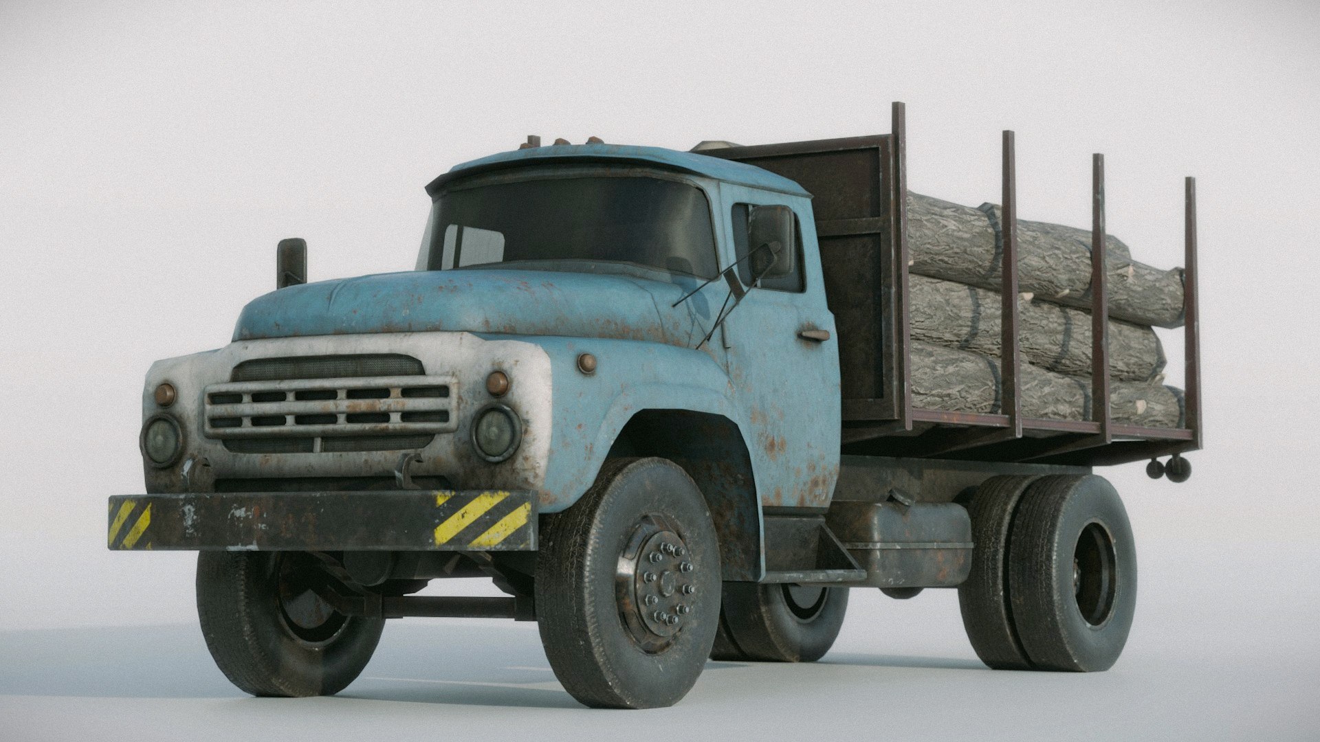 3D Logging Truck Model - TurboSquid 2286270