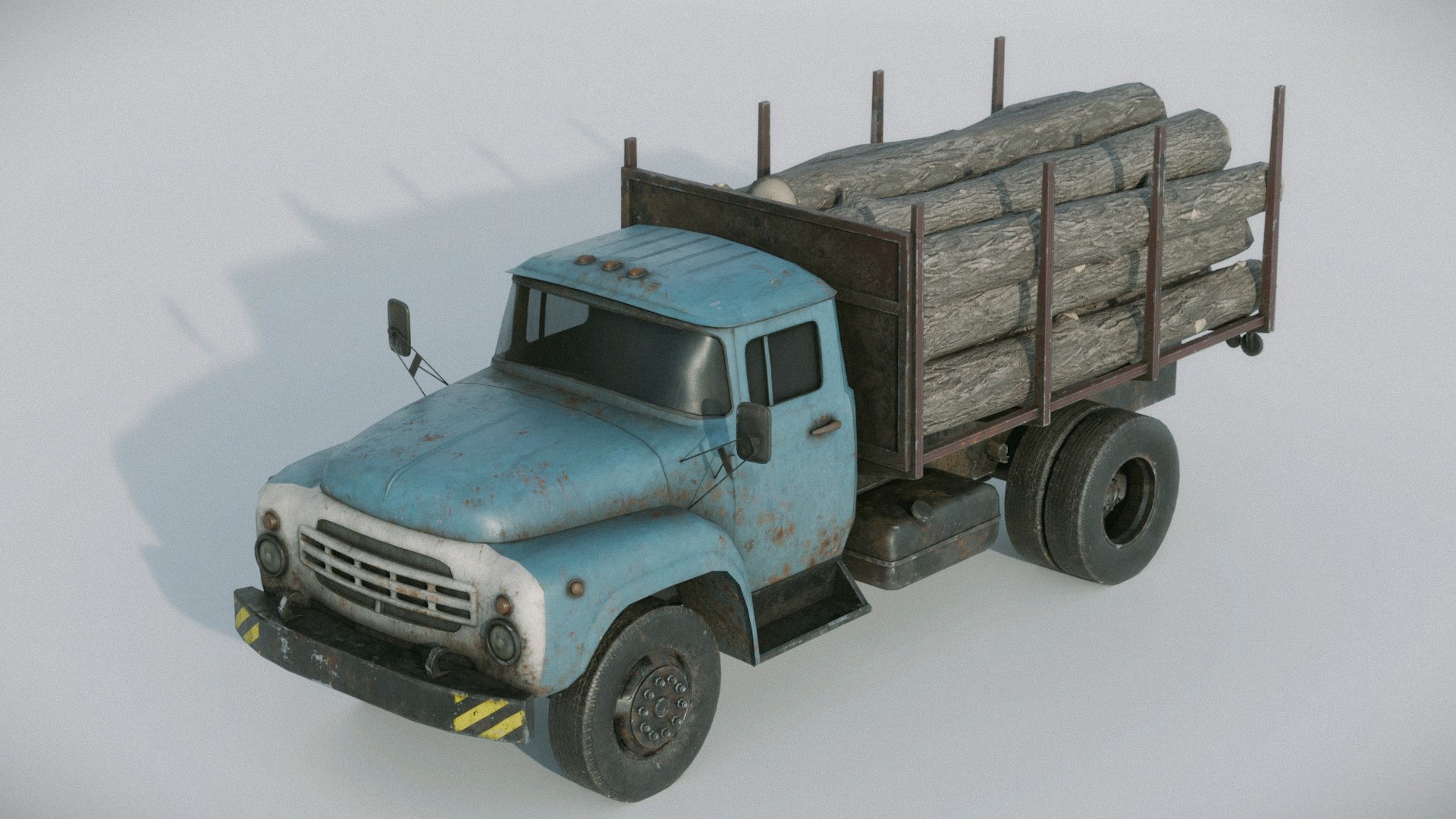 3D Logging Truck Model - TurboSquid 2286270