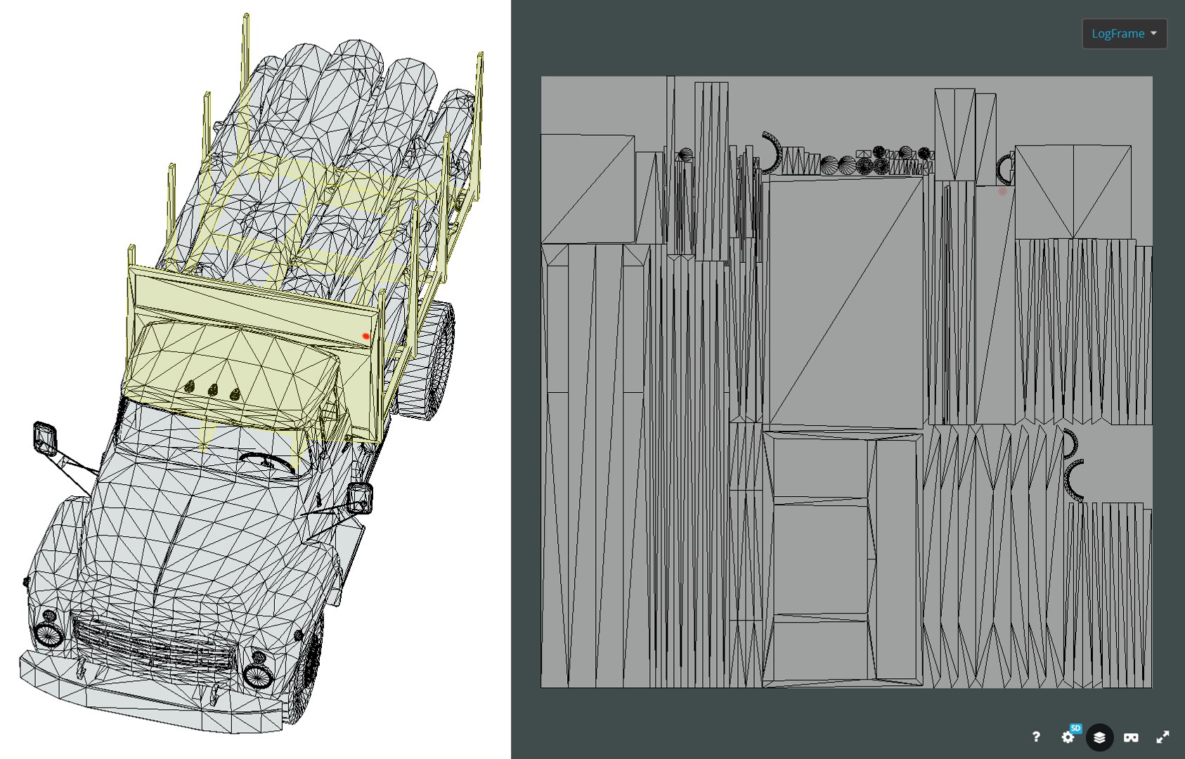 3D Logging Truck Model - TurboSquid 2286270