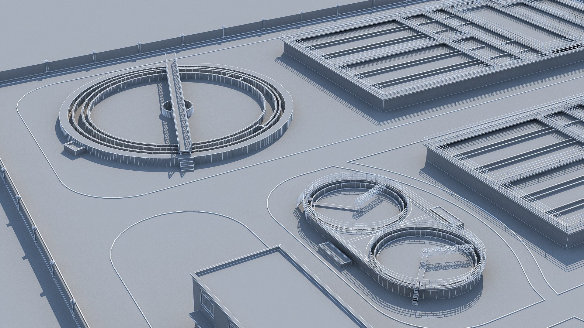 3D Sewage Water Treatment Station 2 - TurboSquid 2382258