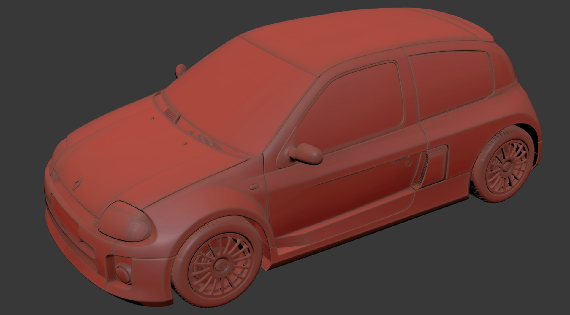 Renault Clio V6 Model - TurboSquid 2010984