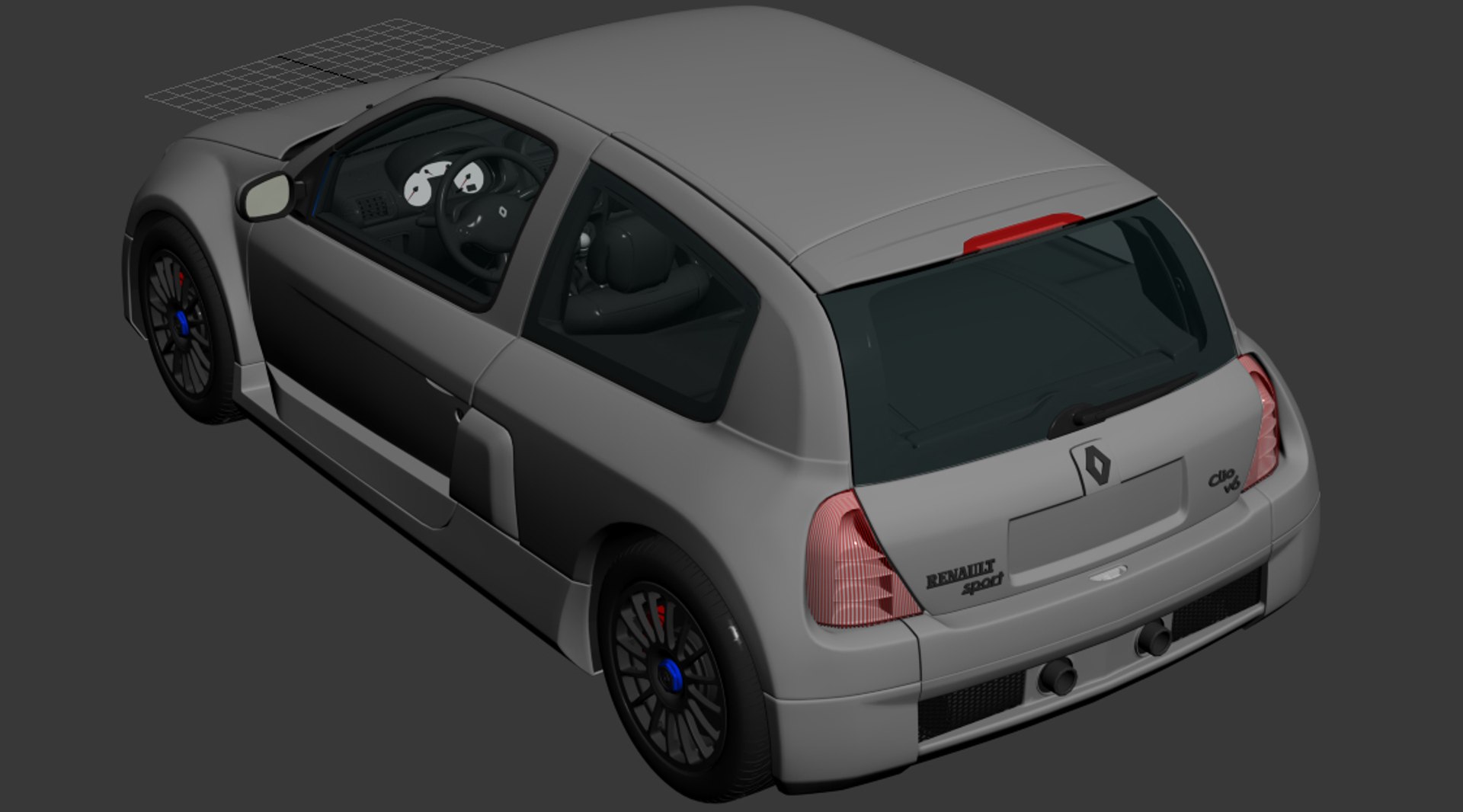 Renault Clio V6 Model - TurboSquid 2010984