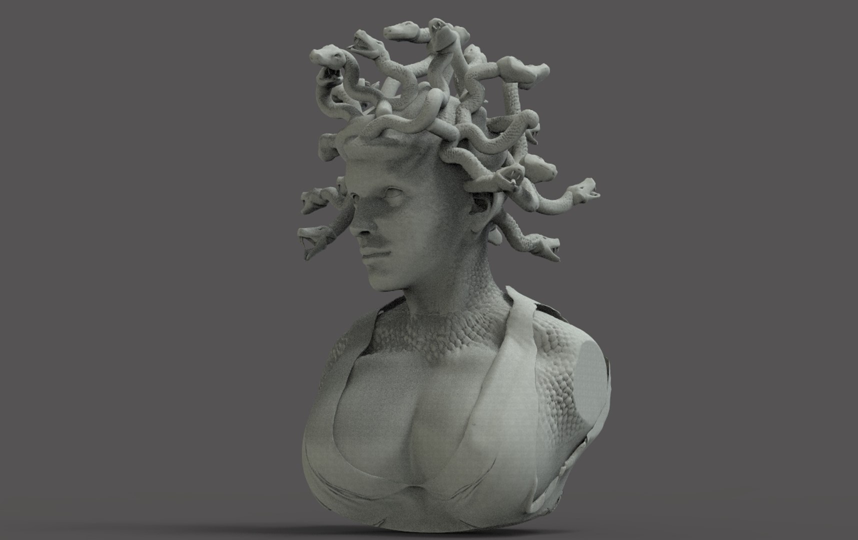 Medusa Bust Model - TurboSquid 1656165