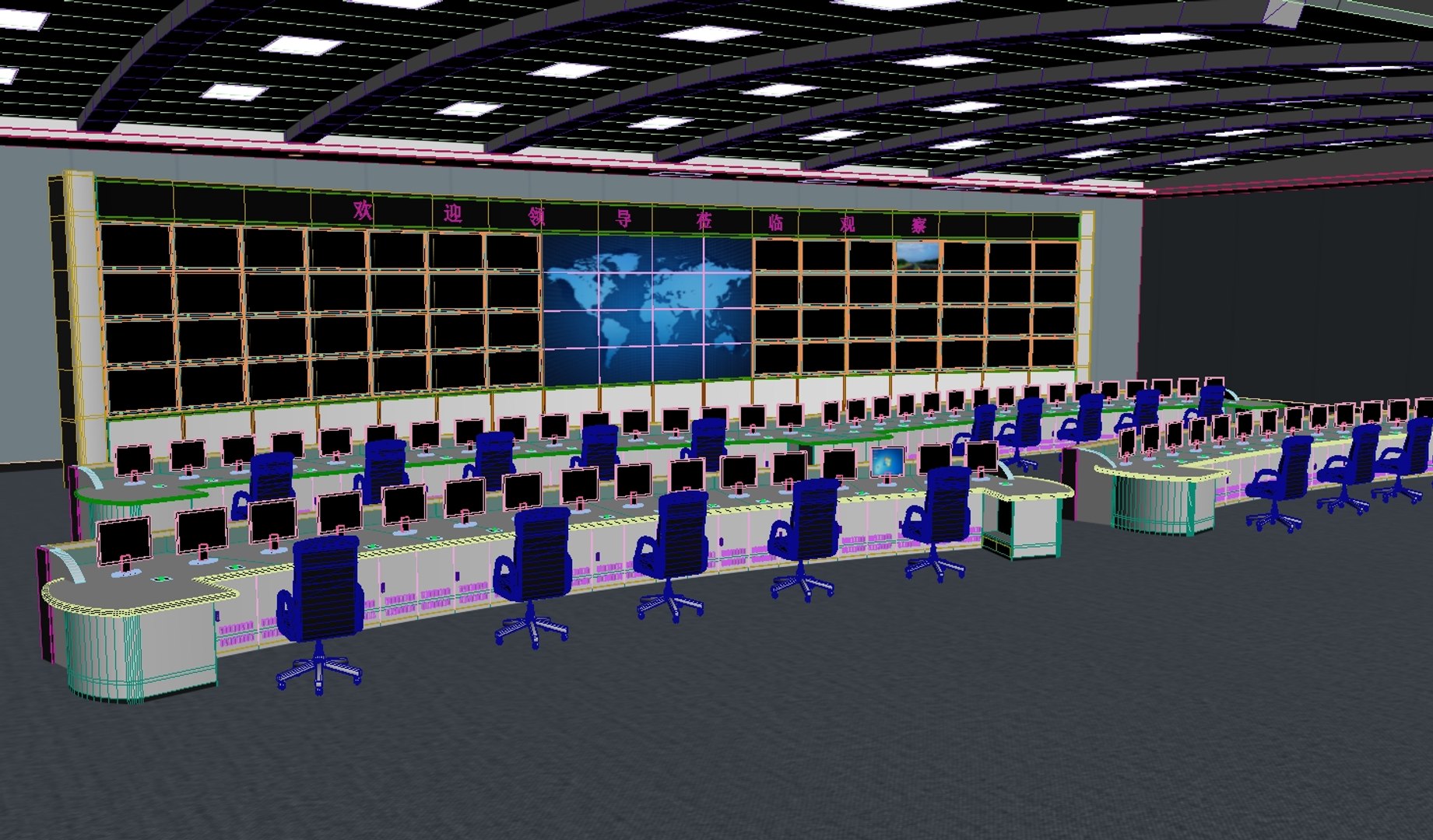 3D Model Control Room - TurboSquid 1963172