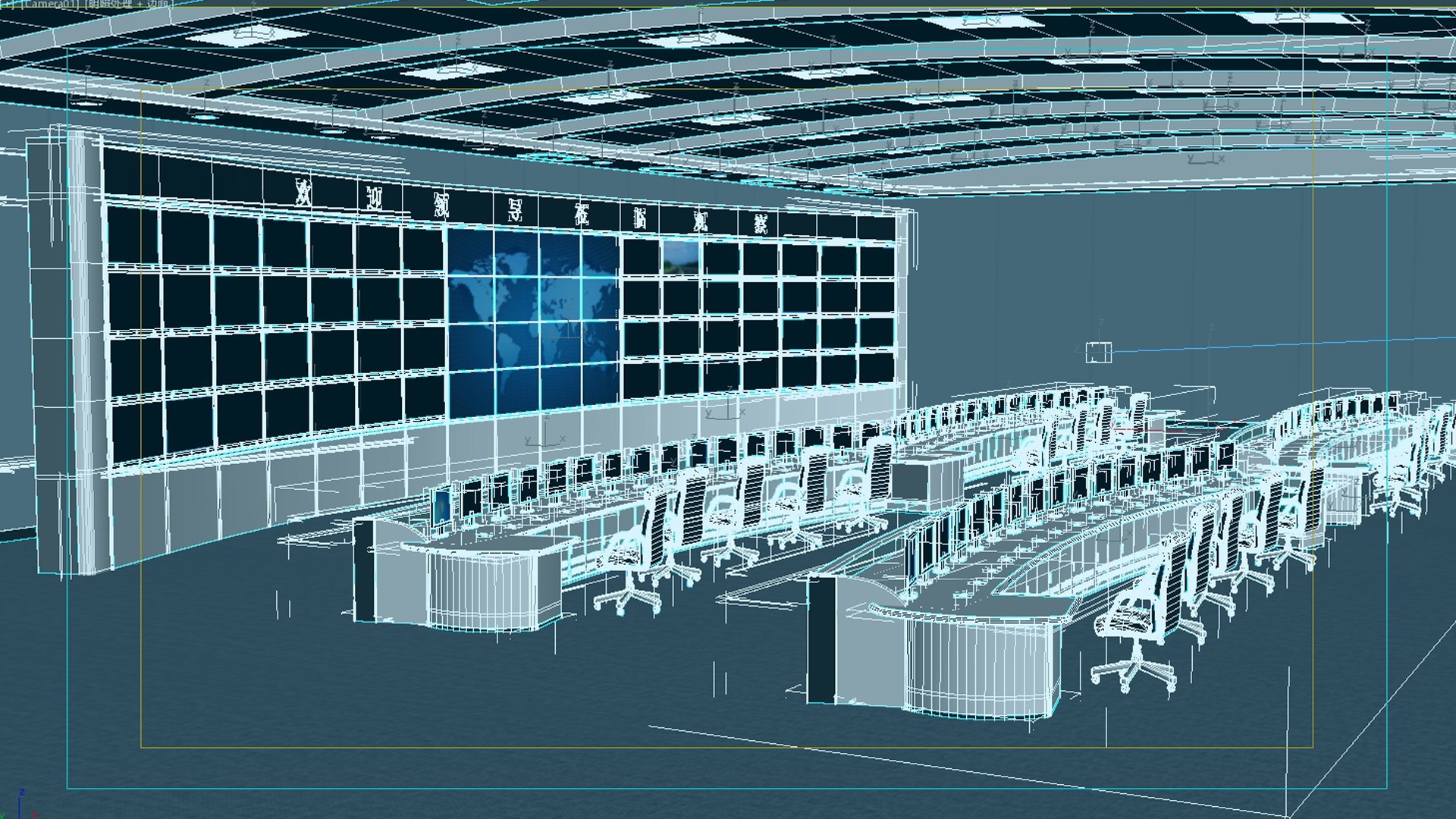 3D Model Control Room - TurboSquid 1963172