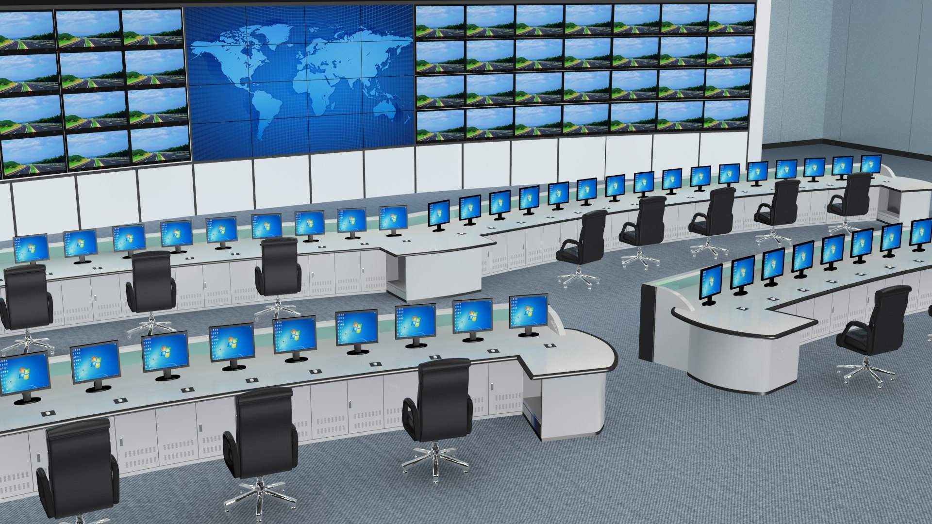 3D Model Control Room - TurboSquid 1963172