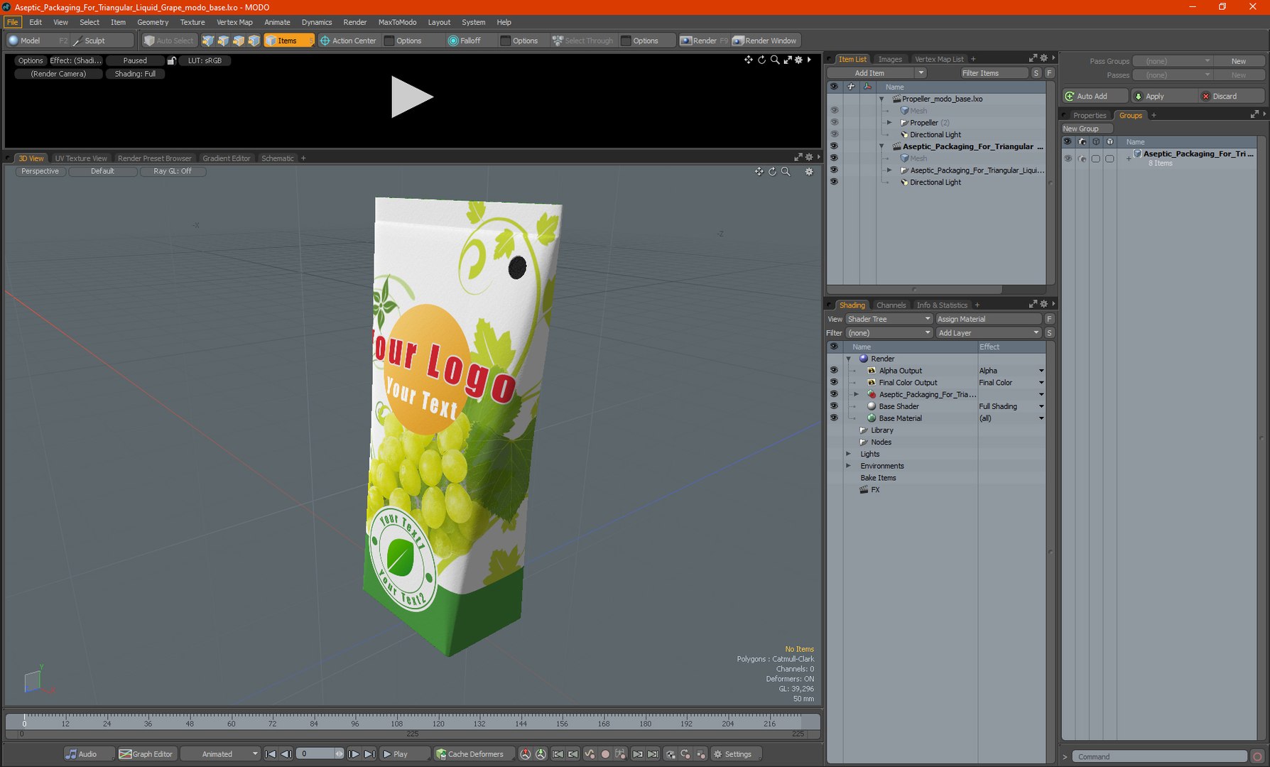 Aseptic Packaging For Triangular Liquid Grape 3D Model - TurboSquid 1938220