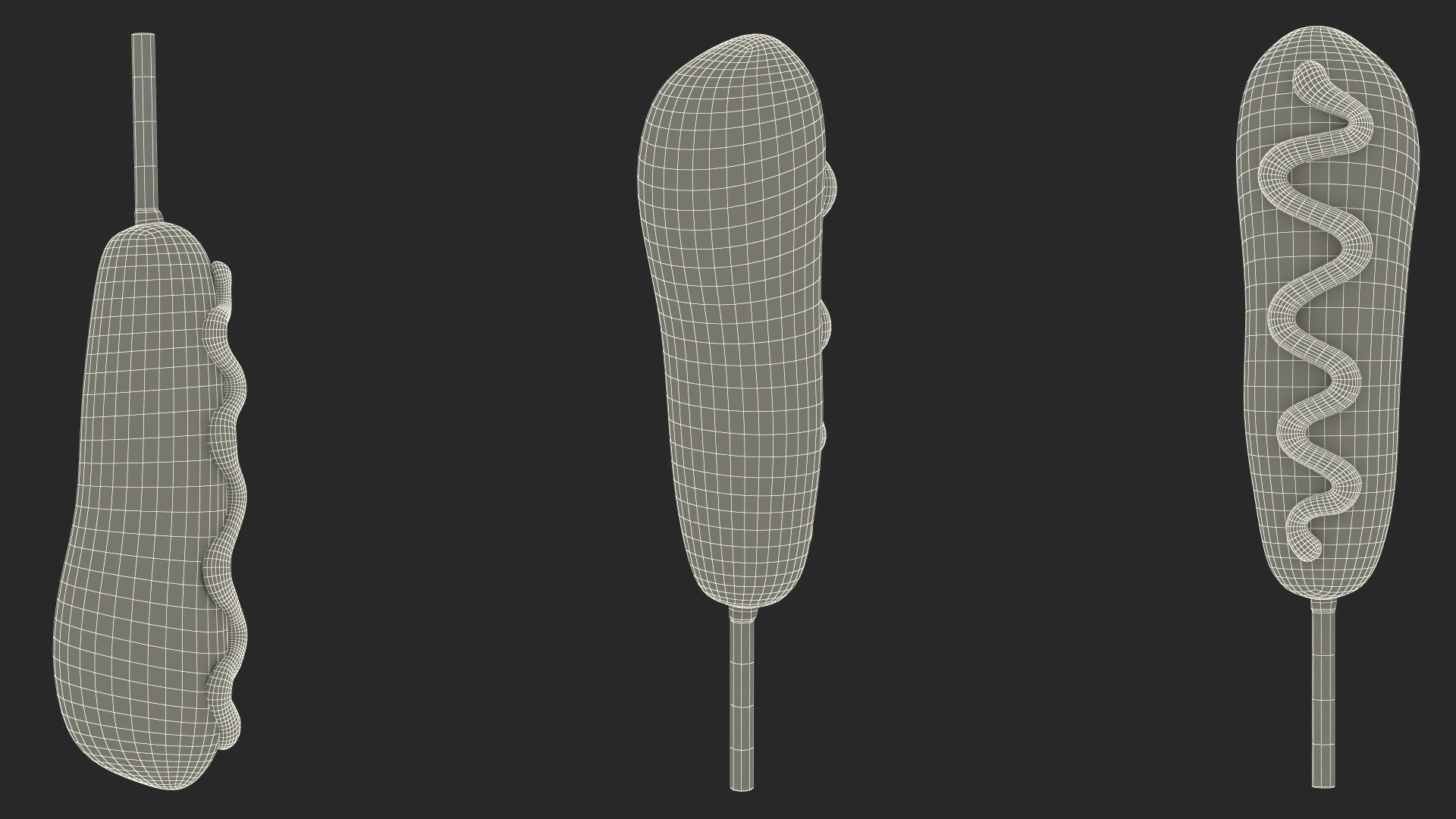 3D Corn Dog with Ketchup - TurboSquid 2147313