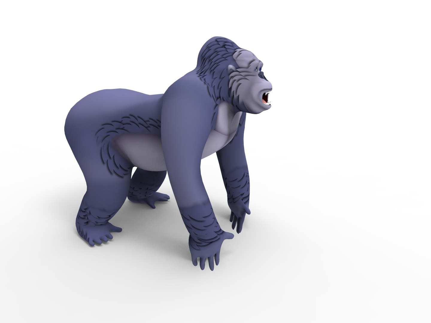 Cartoon Gorilla Rigged Animation 3D Model - TurboSquid 1236927