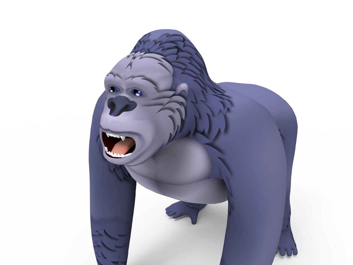 Cartoon Gorilla Rigged Animation 3D Model - TurboSquid 1236927