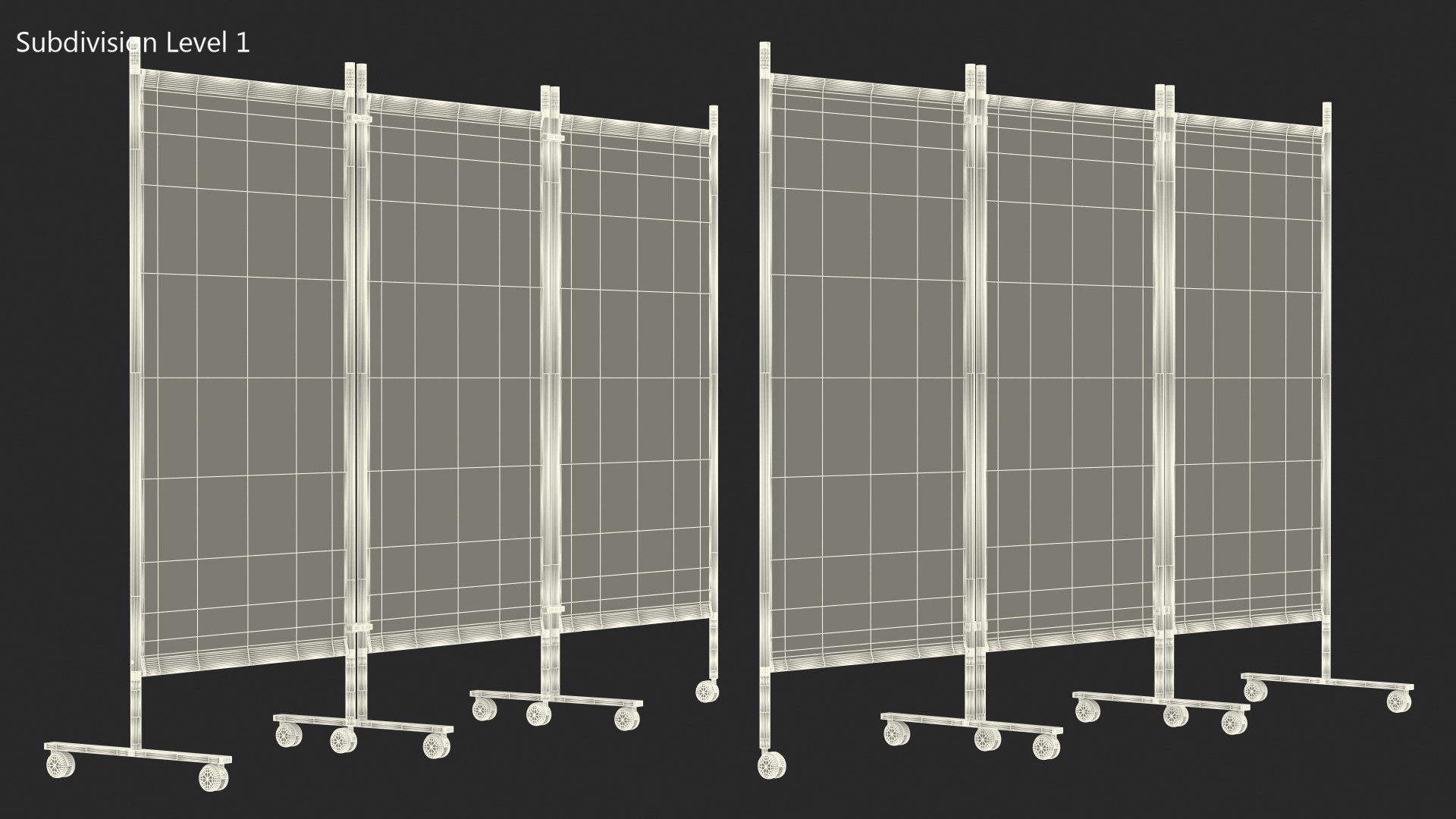 Hospital Privacy Screen Beige 3D Model - TurboSquid 2065892