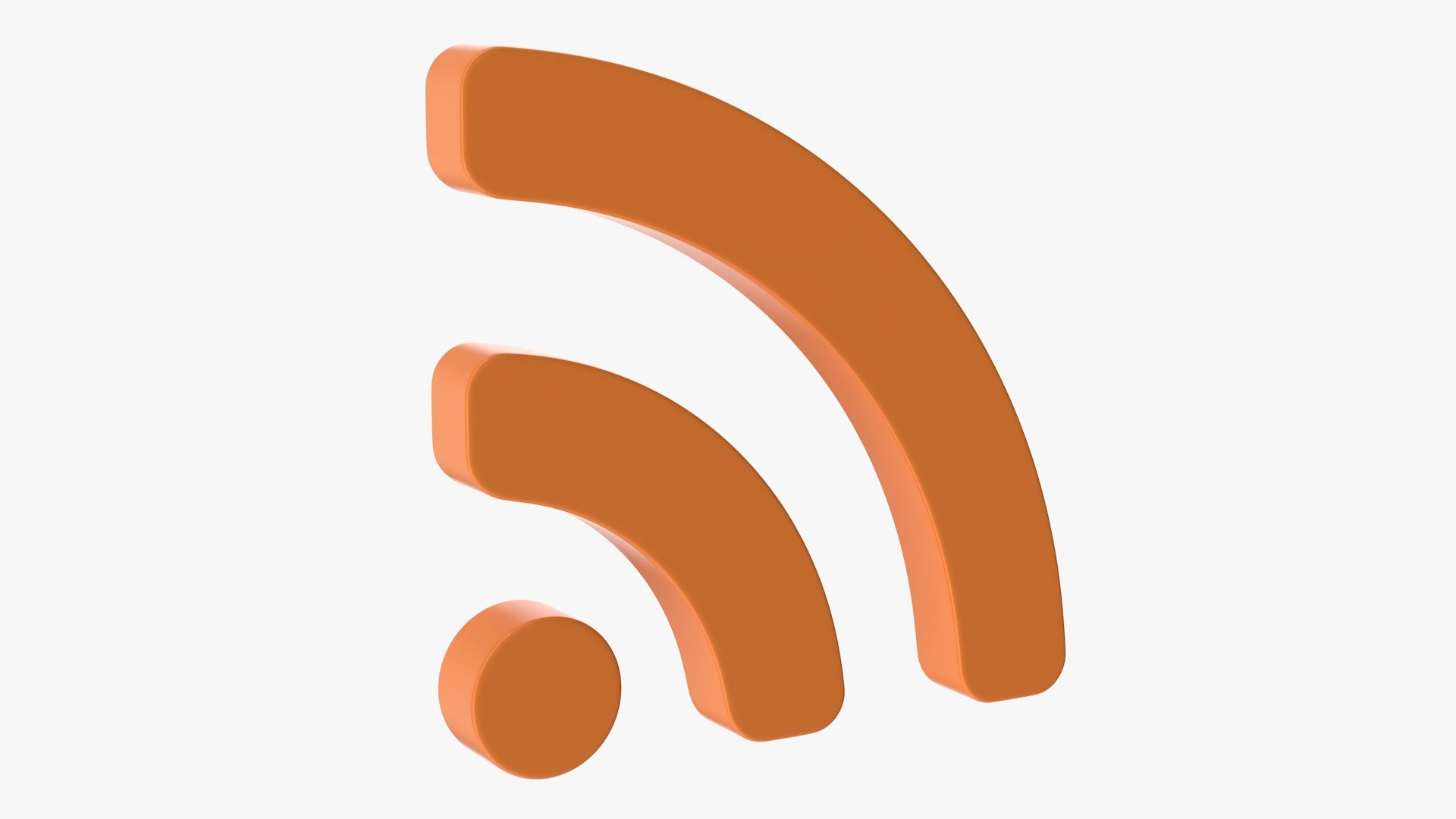 3D Rss Symbol Model - TurboSquid 1491994