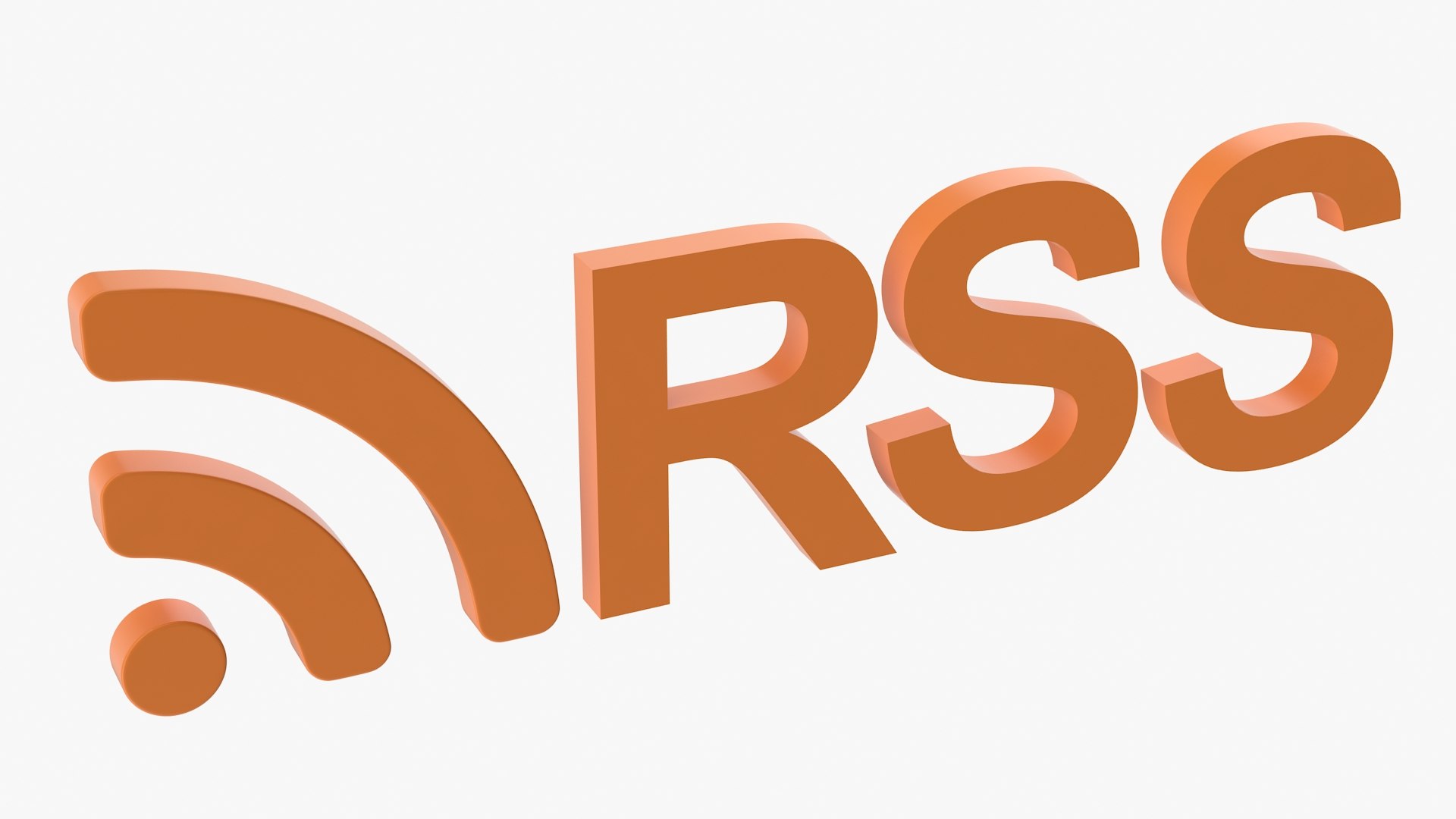 3D Rss Symbol Model - TurboSquid 1491994