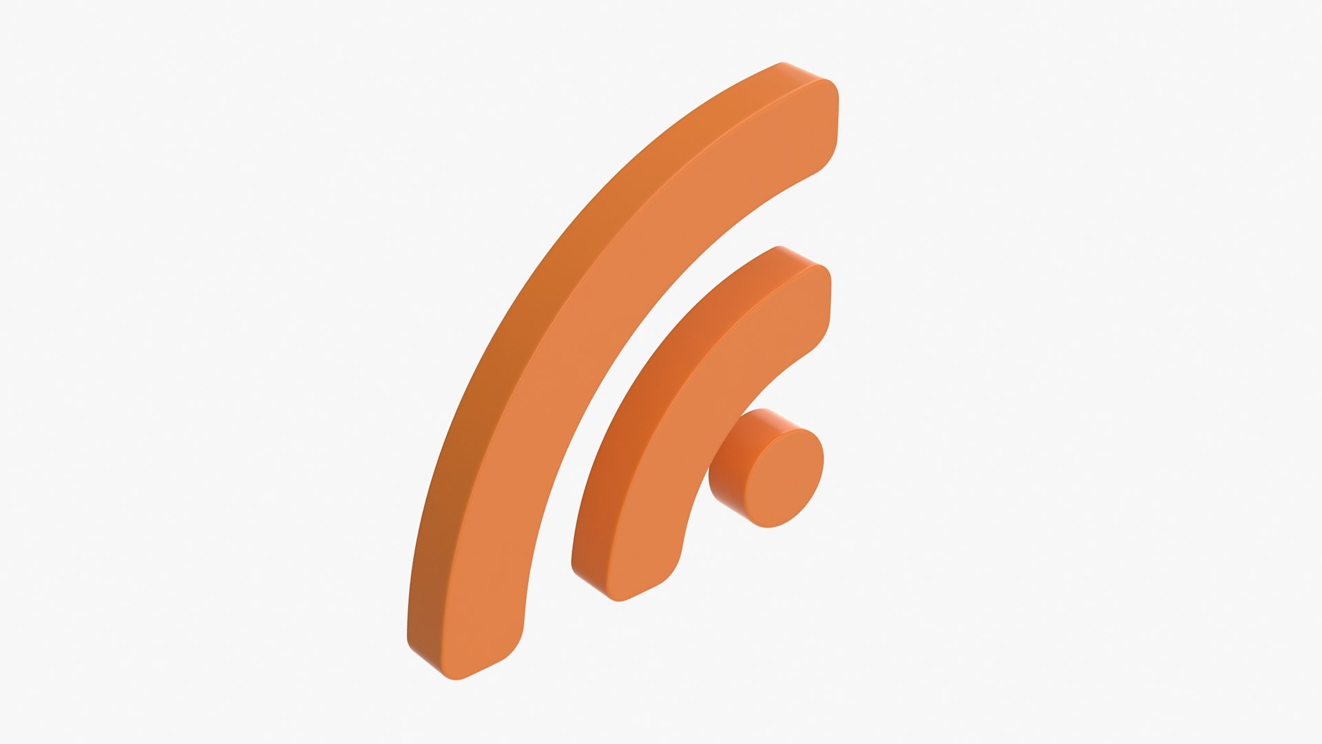 3D Rss Symbol Model - TurboSquid 1491994