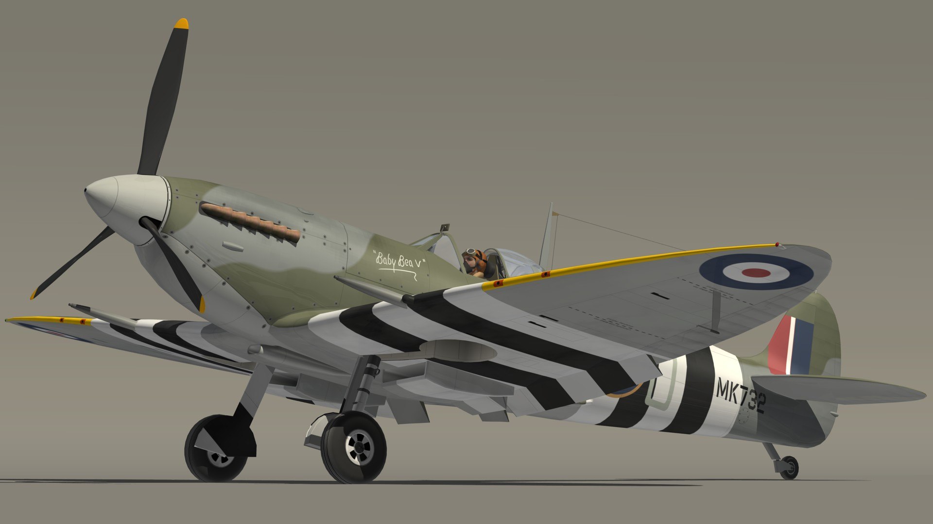 Spitfire Baby Bea V Model - TurboSquid 2113374