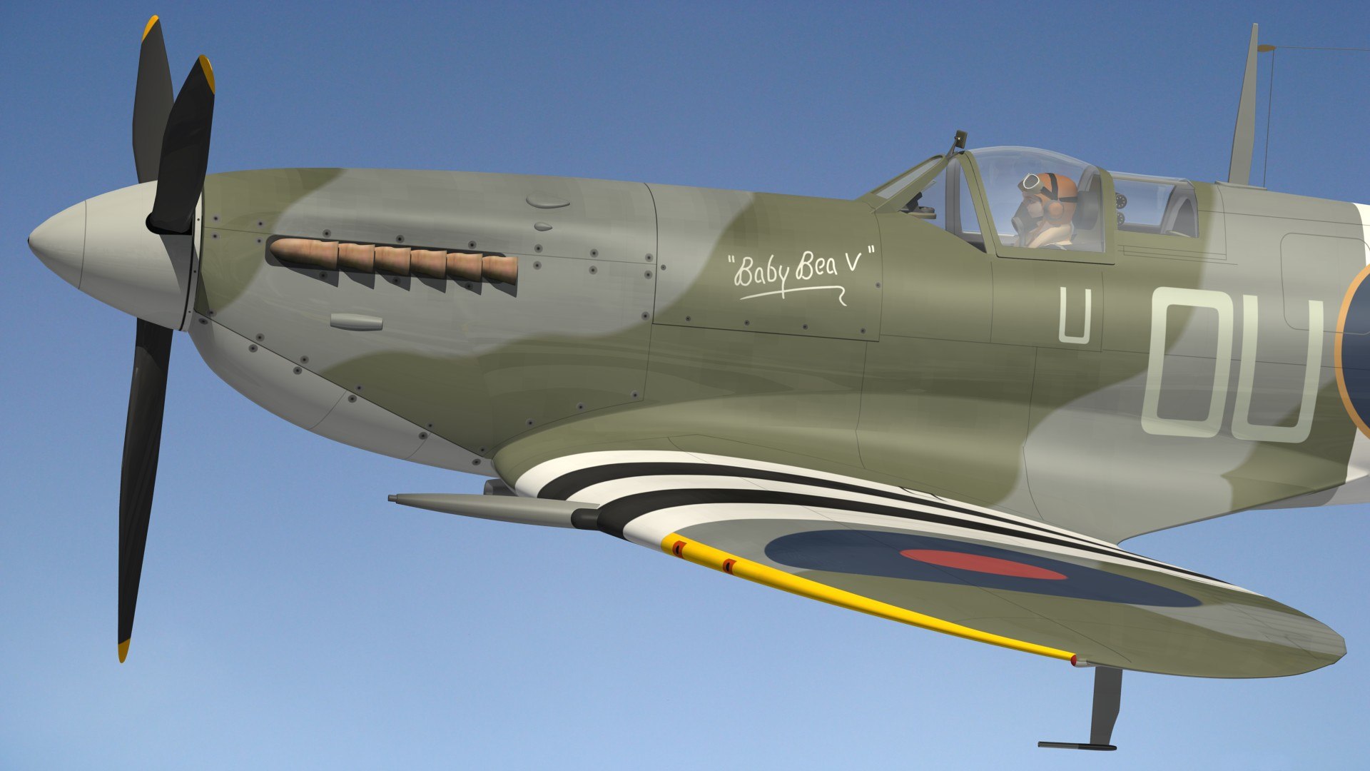Spitfire Baby Bea V Model - TurboSquid 2113374