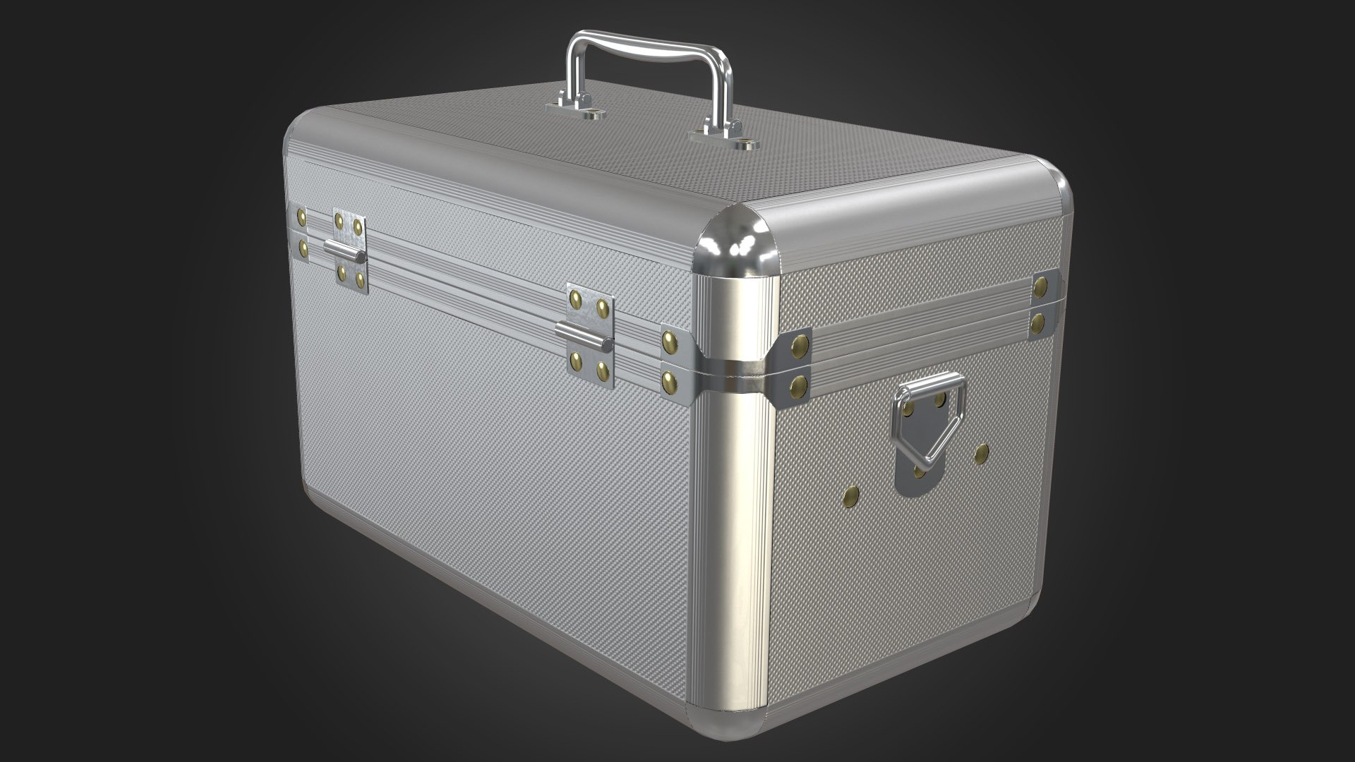 3D aid kit metal box model - TurboSquid 1541293
