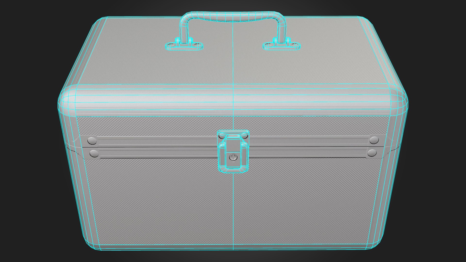 3D aid kit metal box model - TurboSquid 1541293