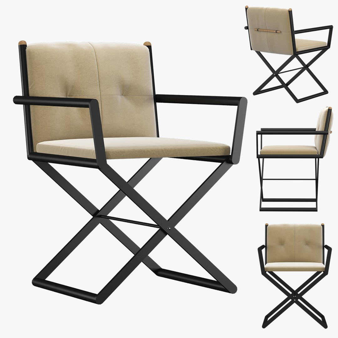 DOMINO DINING DIRECTOR CHAIR 3D Model - TurboSquid 1977635