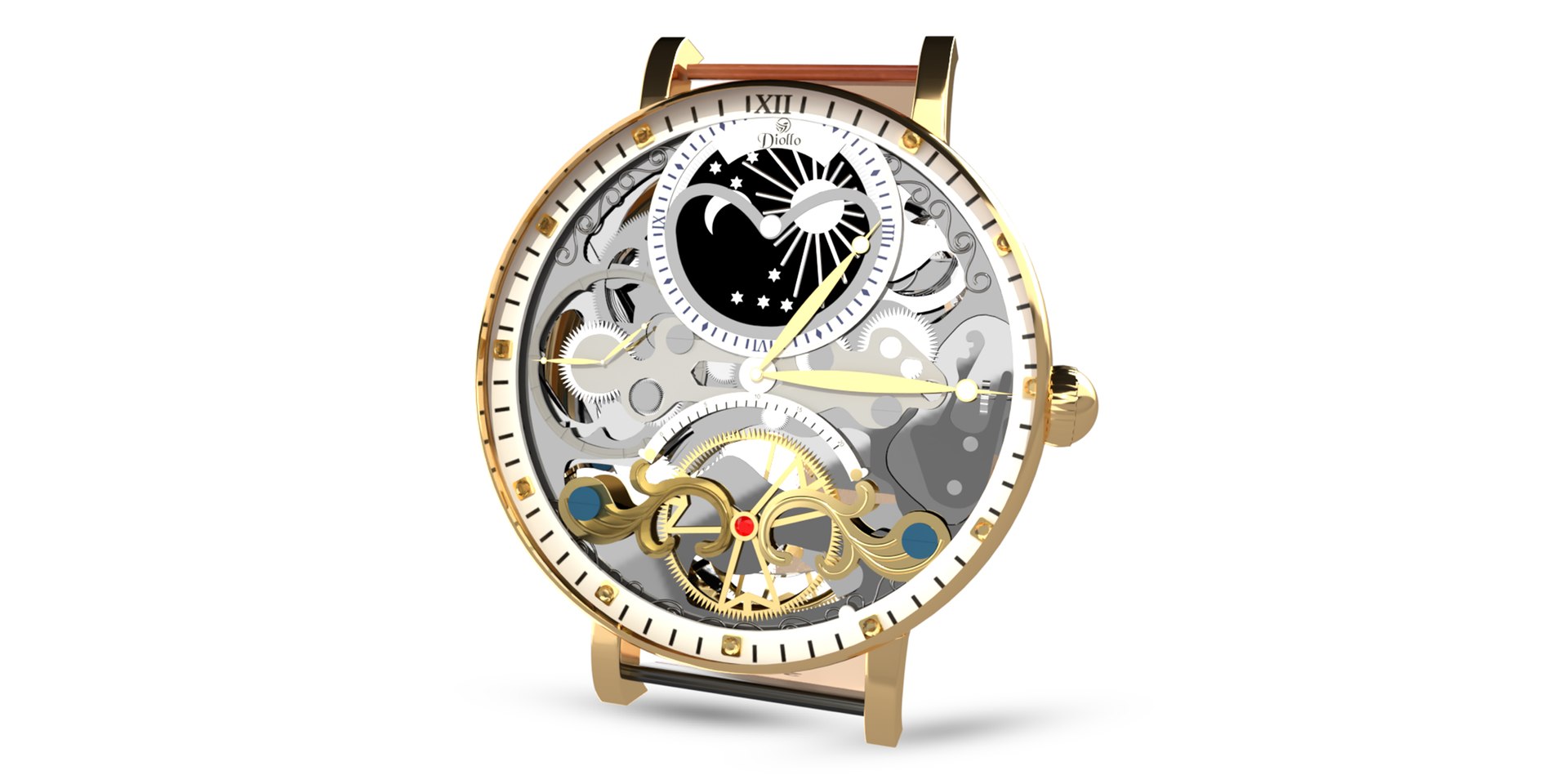 3D Edinburgh Tourbillon 3D Watch Model Model - TurboSquid 1822377