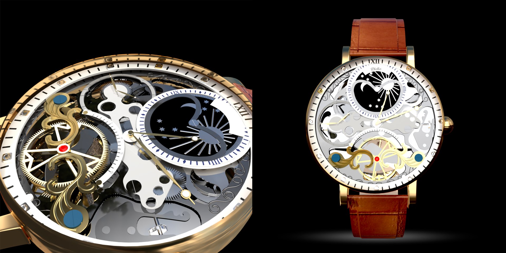 3D Edinburgh Tourbillon 3D Watch Model Model - TurboSquid 1822377