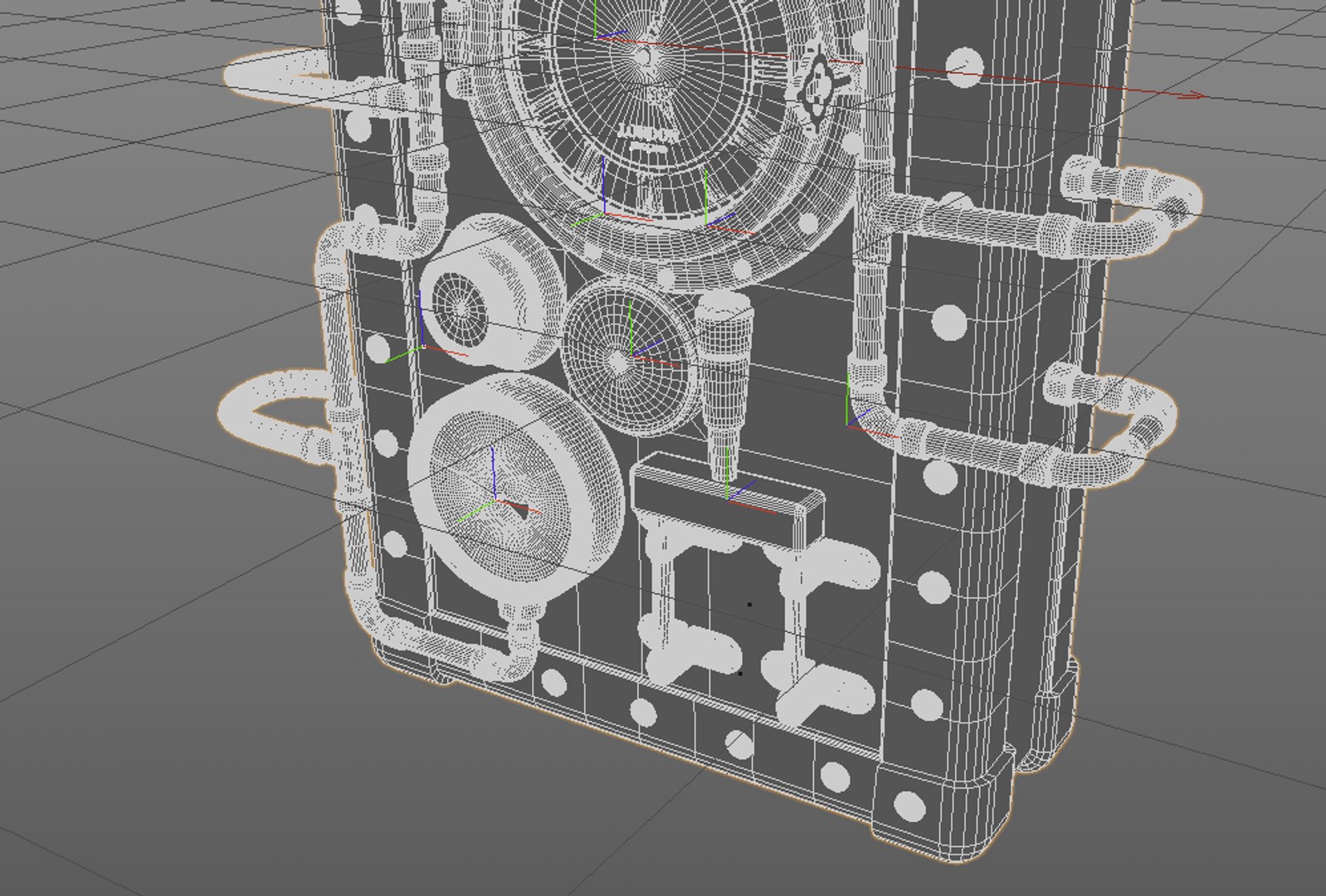 Steampunk Clock 3d Model