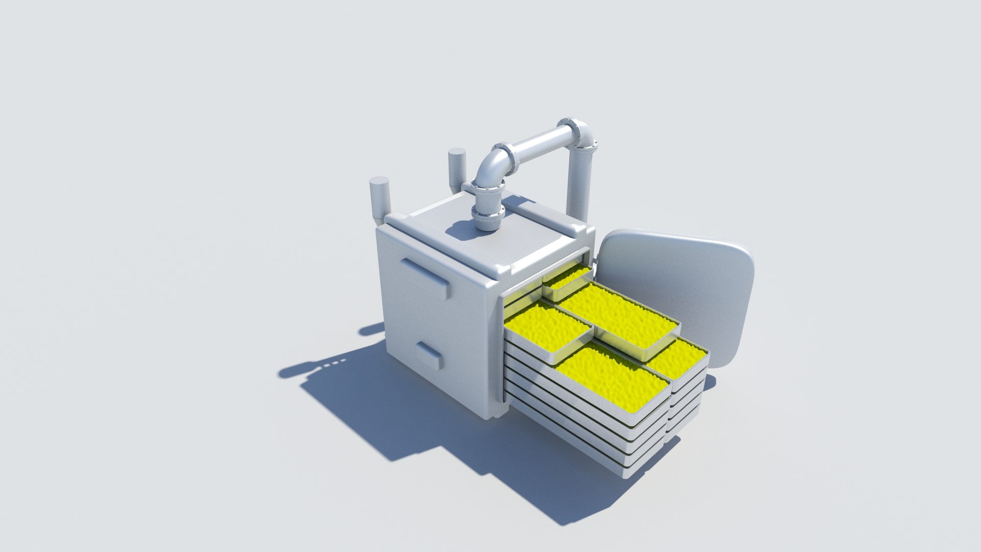Refinery tray dryer 3D model - TurboSquid 1421504