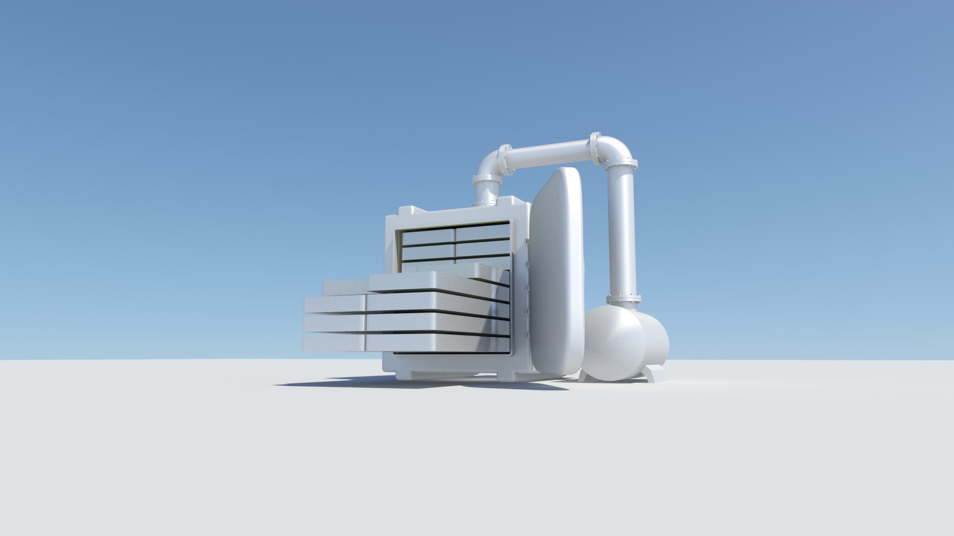 Refinery tray dryer 3D model - TurboSquid 1421504