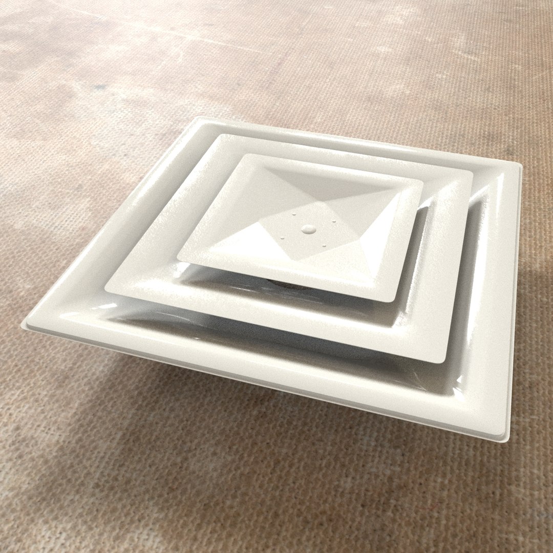 3D Model Hvac Ceiling Diffuser - TurboSquid 1498534