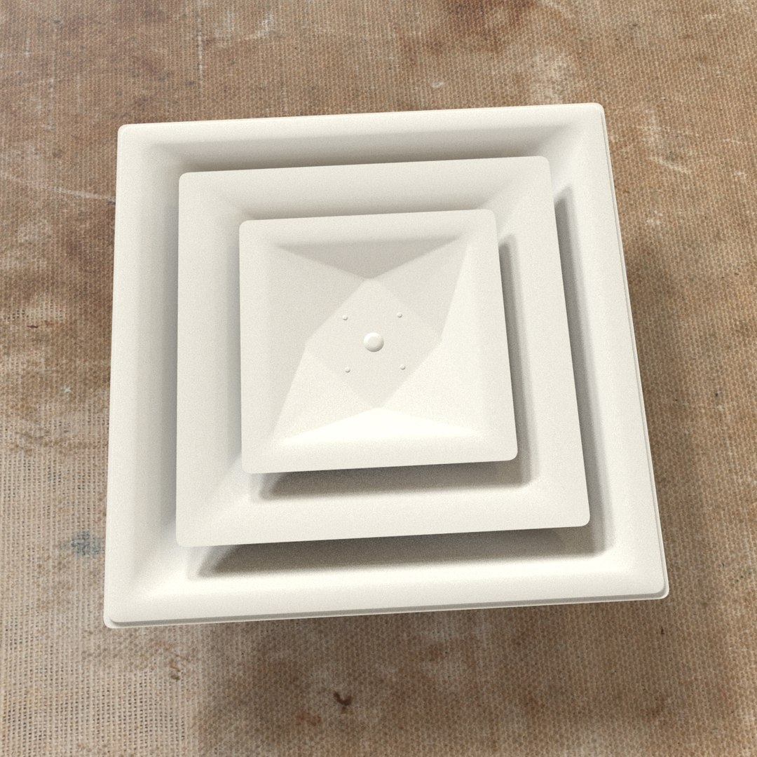 3D Model Hvac Ceiling Diffuser - TurboSquid 1498534