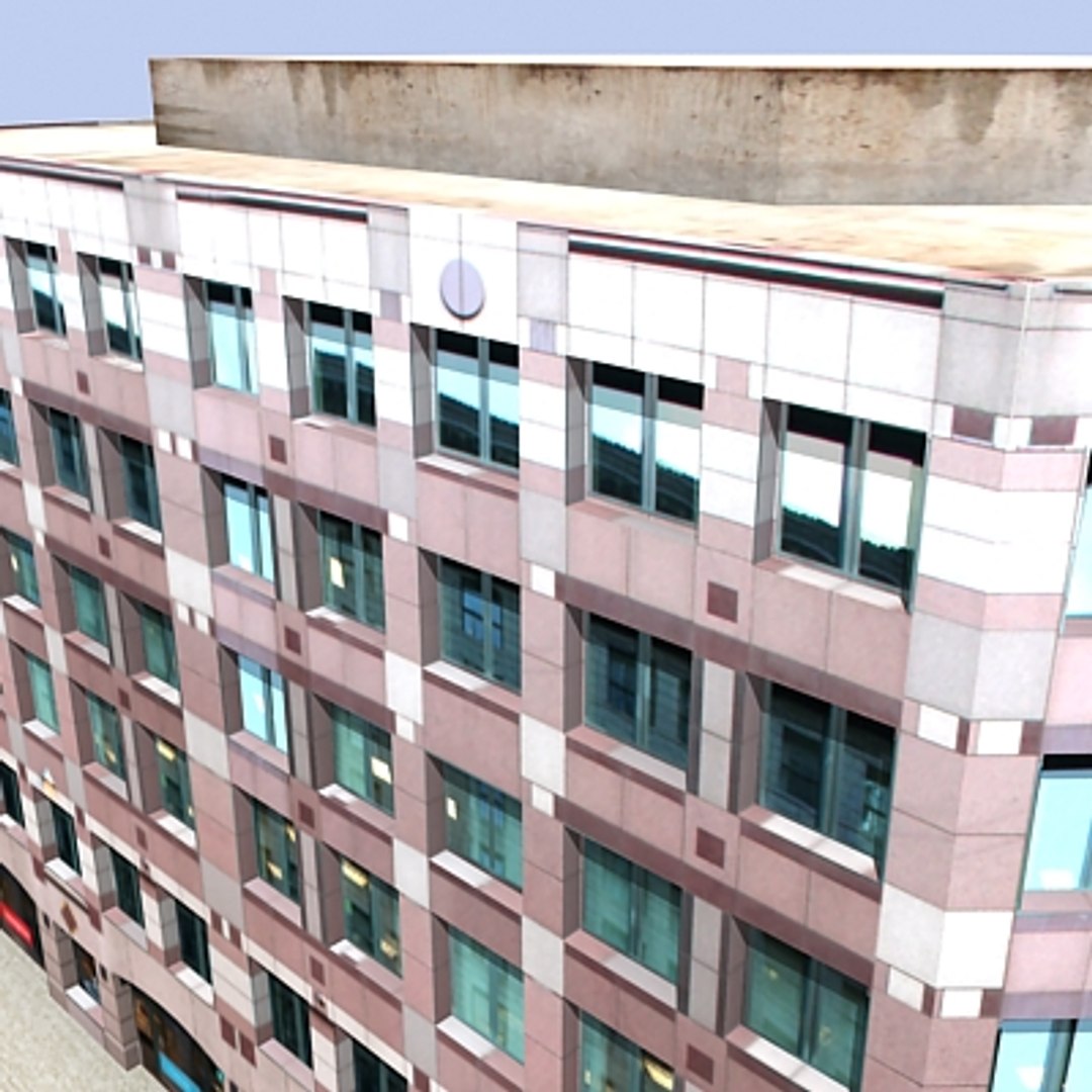 3ds Max Street Building