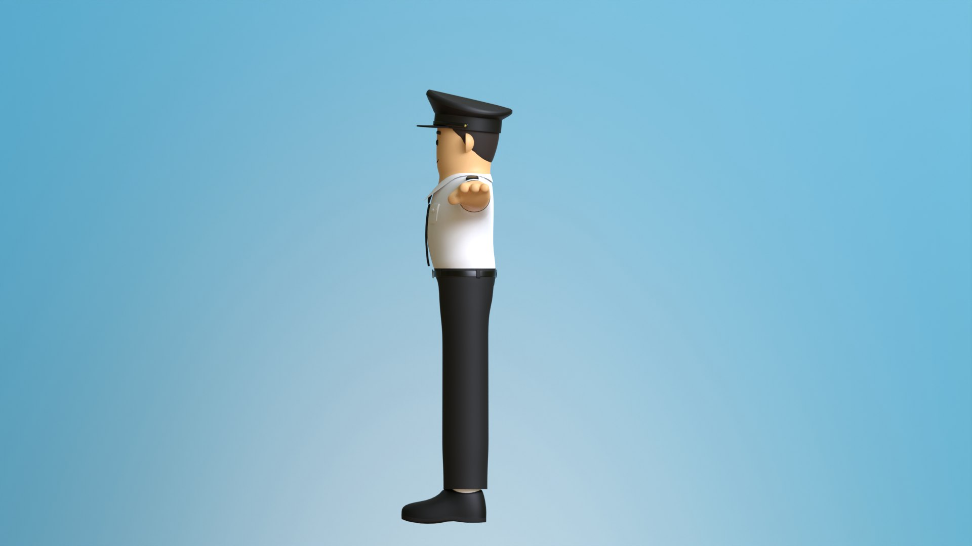 Minimal Pilot Cartoon Character 3D - TurboSquid 2088834