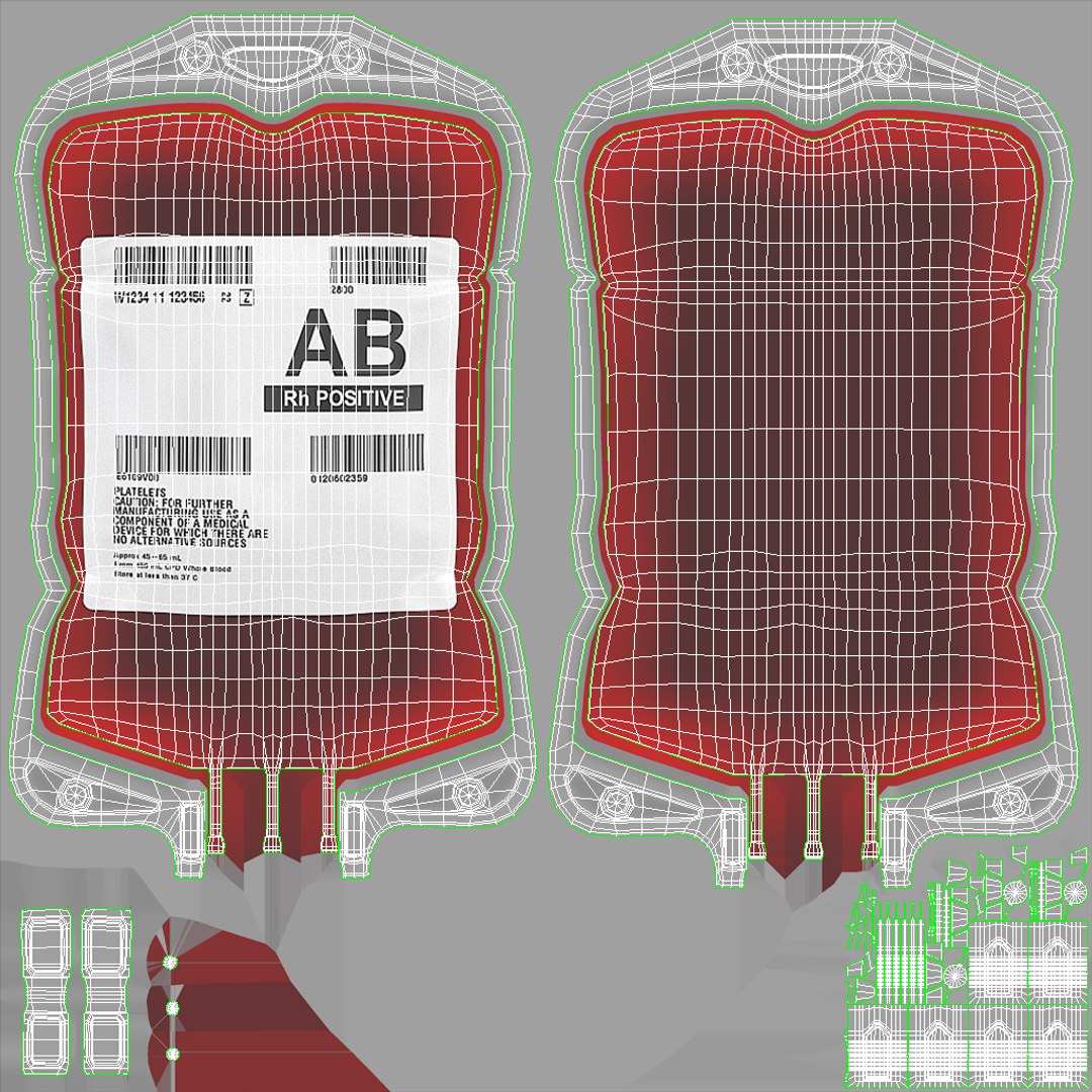 3D blood bag - TurboSquid 1560885