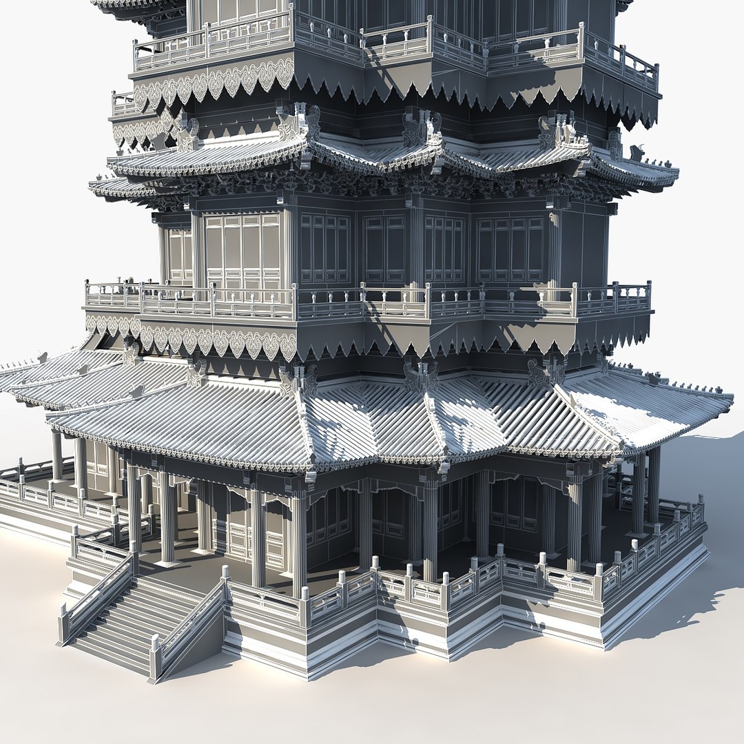 Chinese Ancient Architecture 4 3D - TurboSquid 1855672