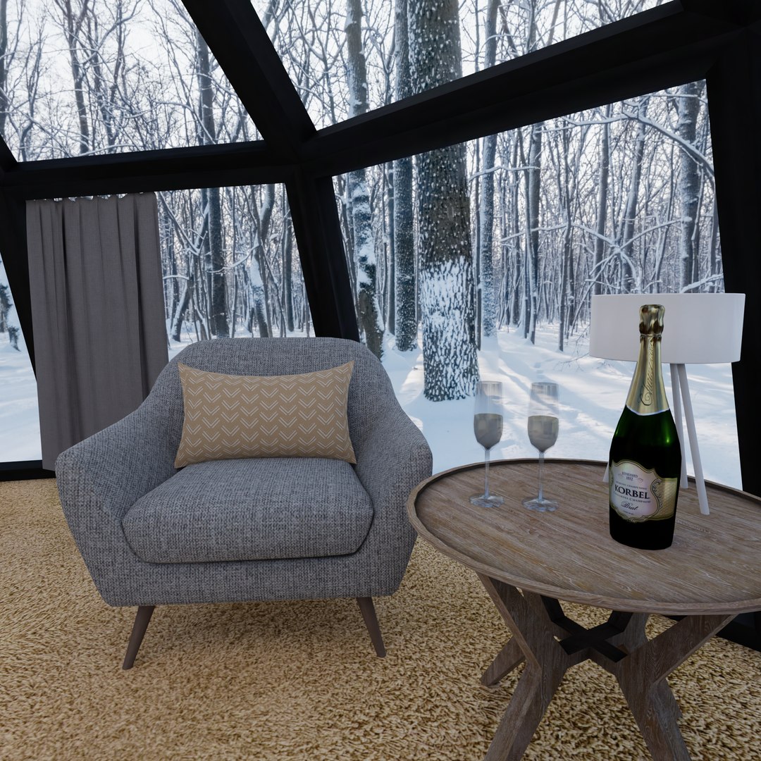 Glass Igloo Blender Scene Model - TurboSquid 2255299