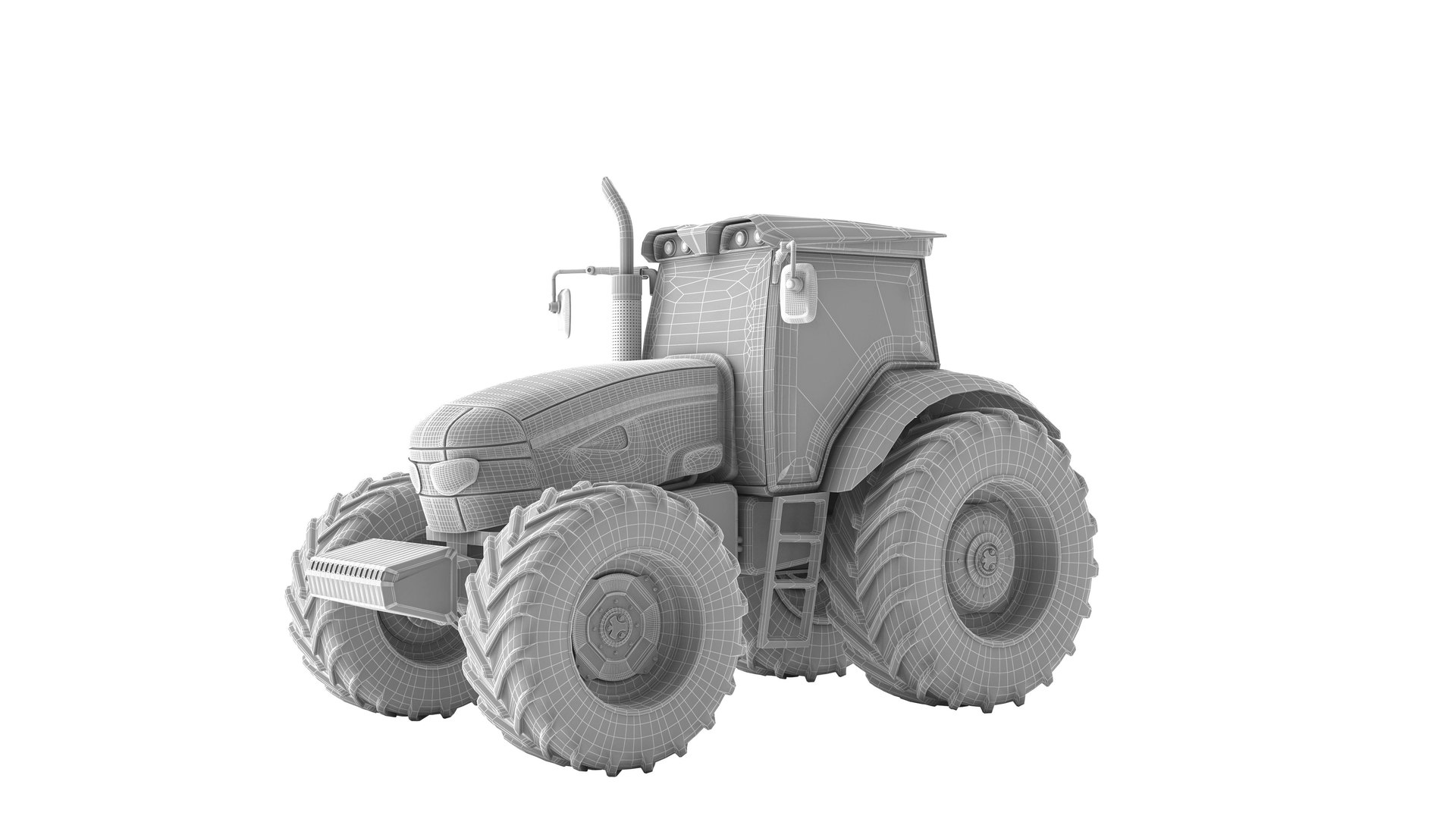 Farm Tractor 03 3D Model - TurboSquid 2224444