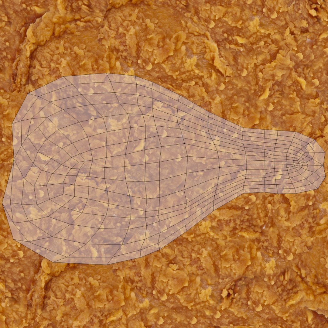 Fried Chicken 3D Model - TurboSquid 1845367