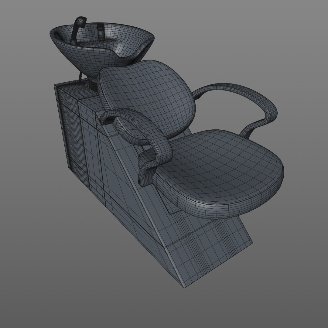 3d model beauty salon chair