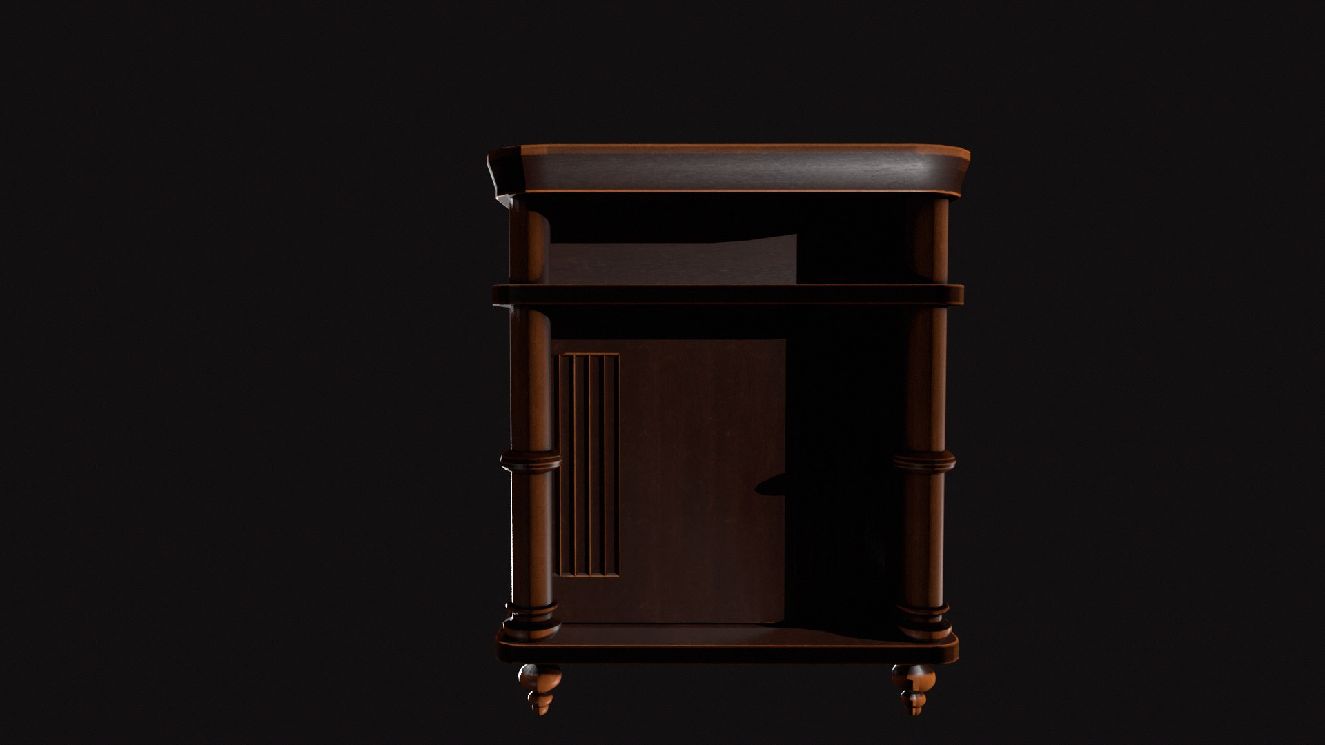 3D Medieval Wall Cabinet 01 - TurboSquid 2310190