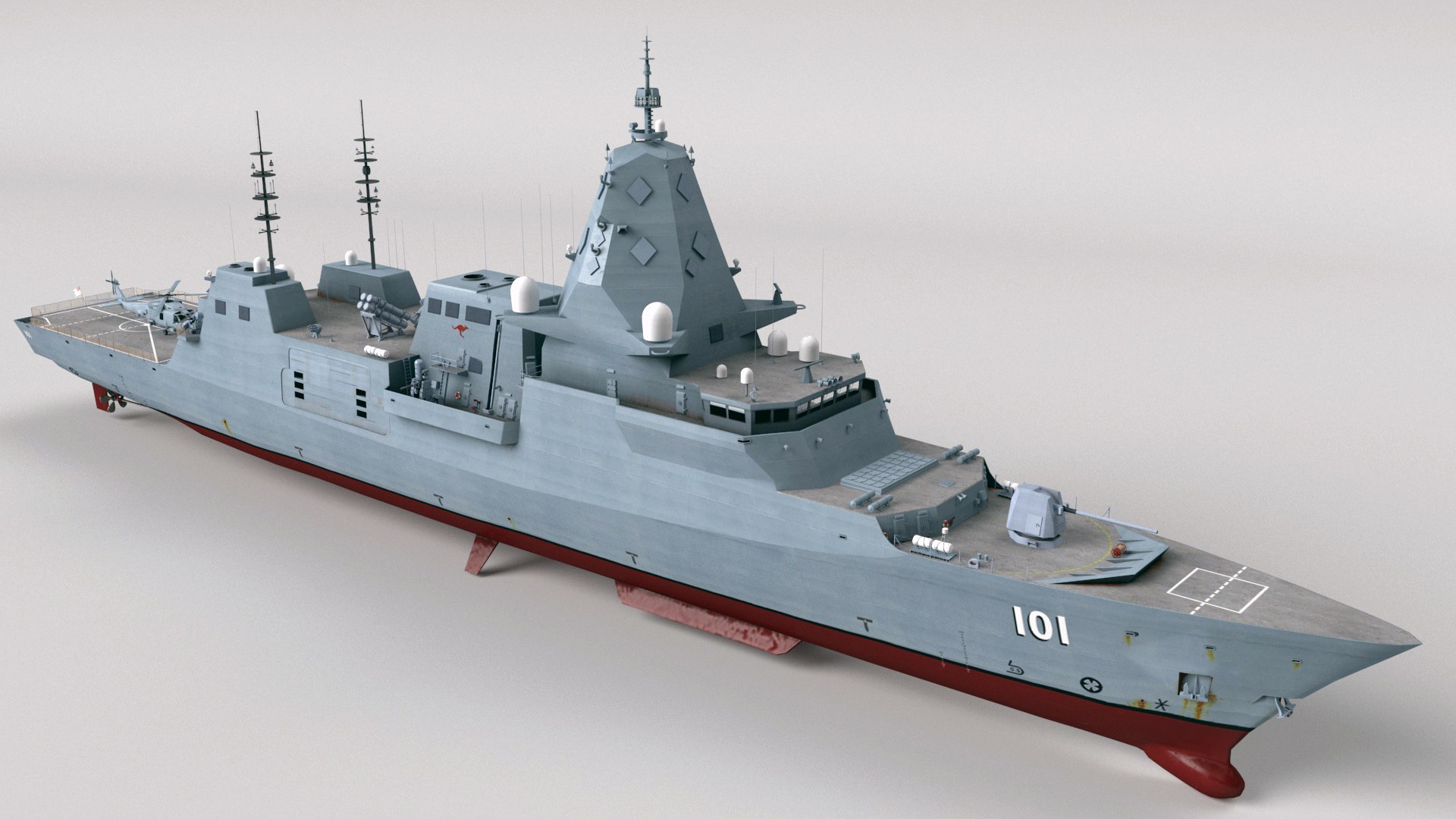 3D hunter class frigate seahawk - TurboSquid 1595132