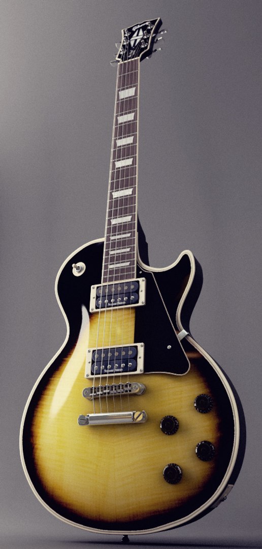 3d Gibson Les Paul Model