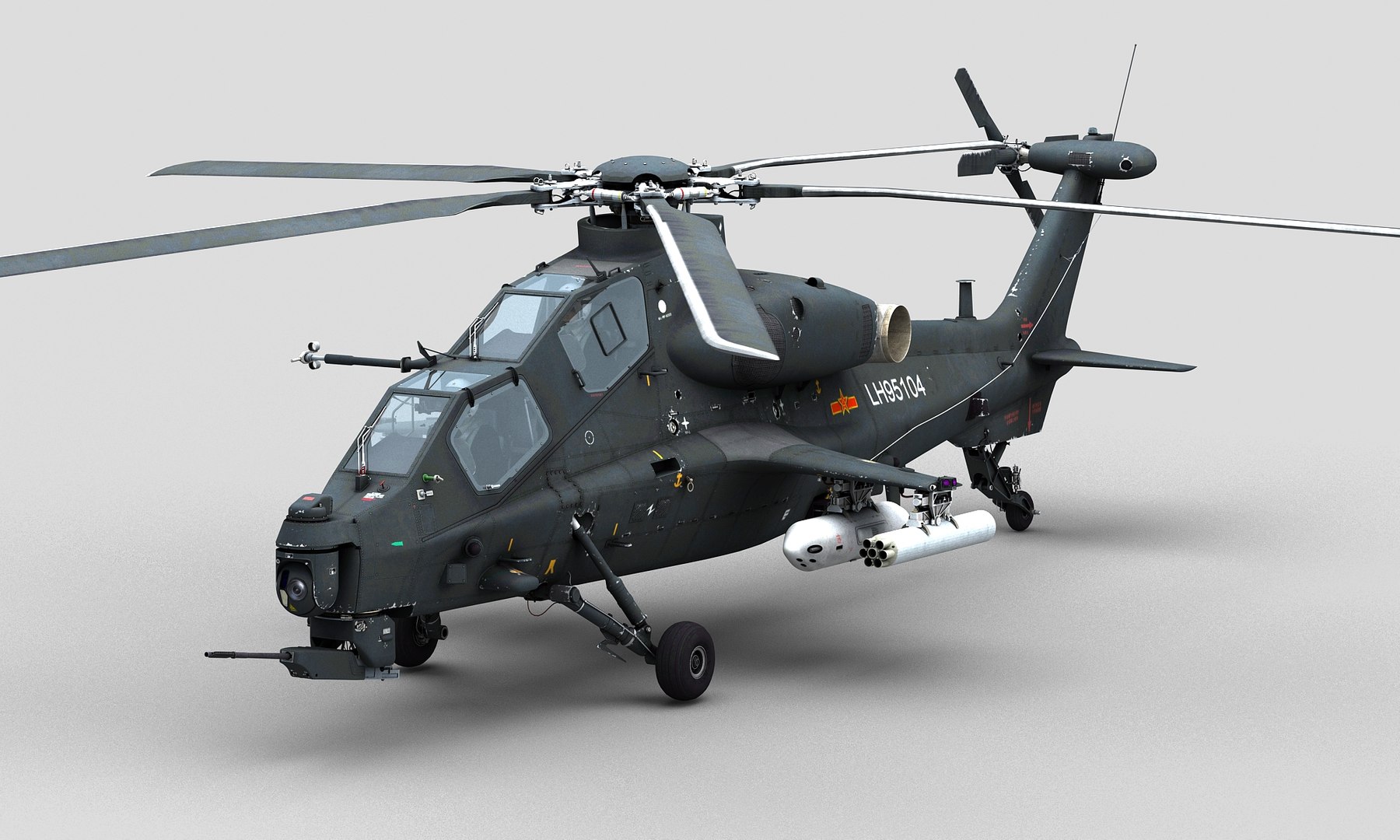 3D China Armed Helicopter-WZ10 - TurboSquid 1989523