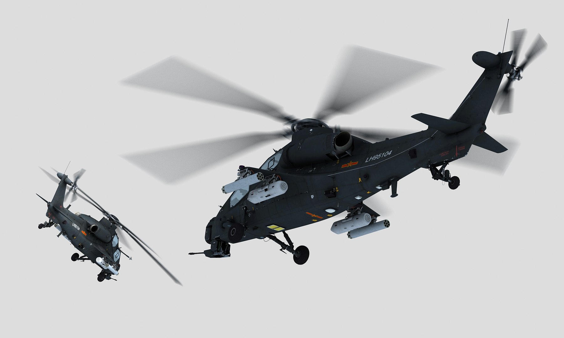 3D China Armed Helicopter-WZ10 - TurboSquid 1989523