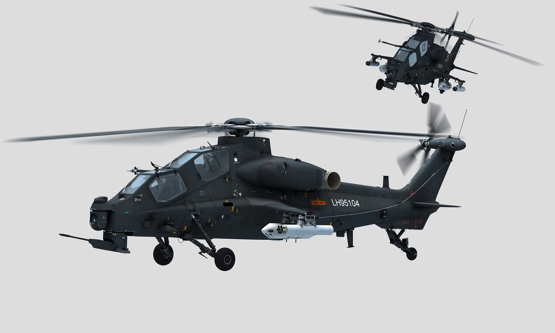 3D China Armed Helicopter-WZ10 - TurboSquid 1989523