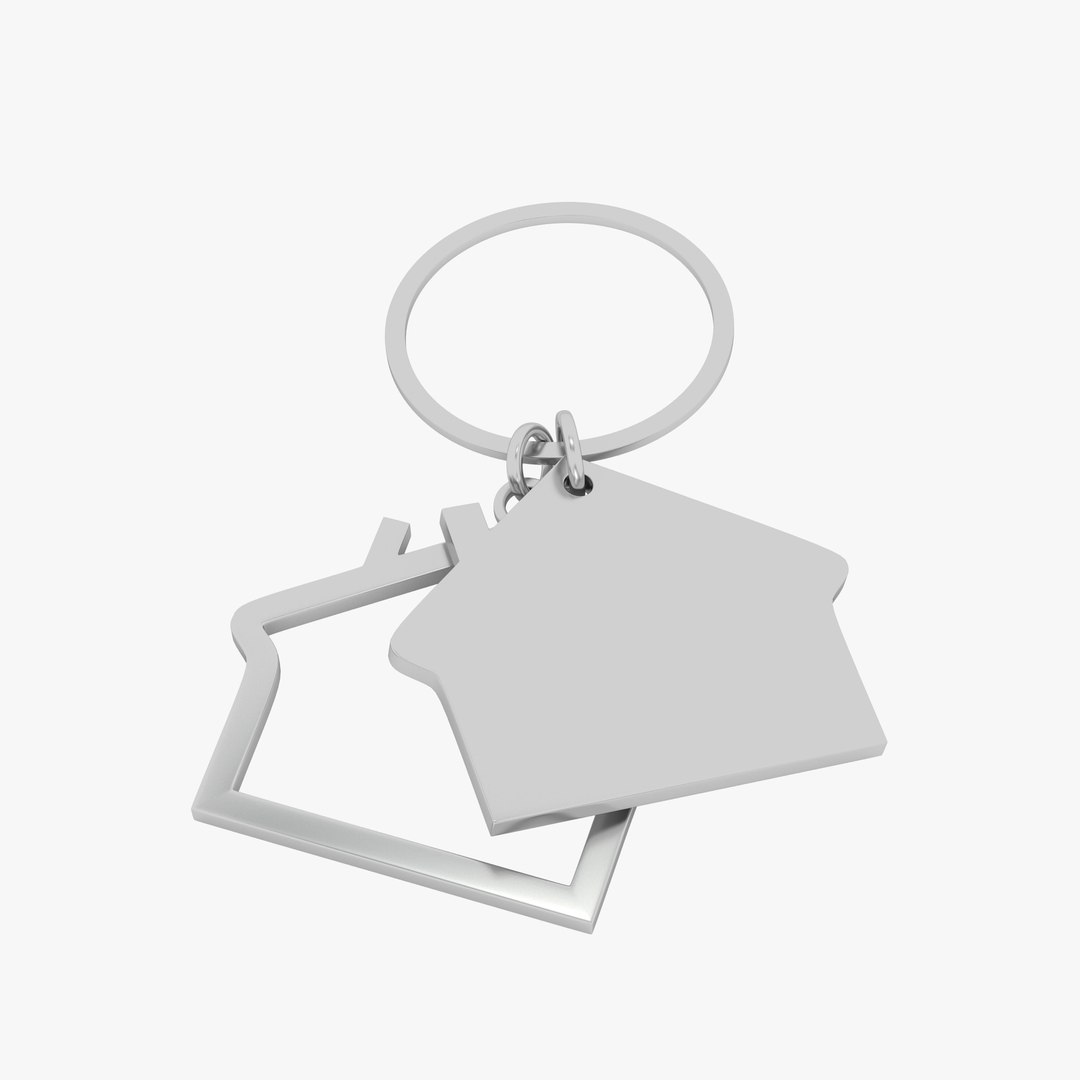keychain house key 3d model