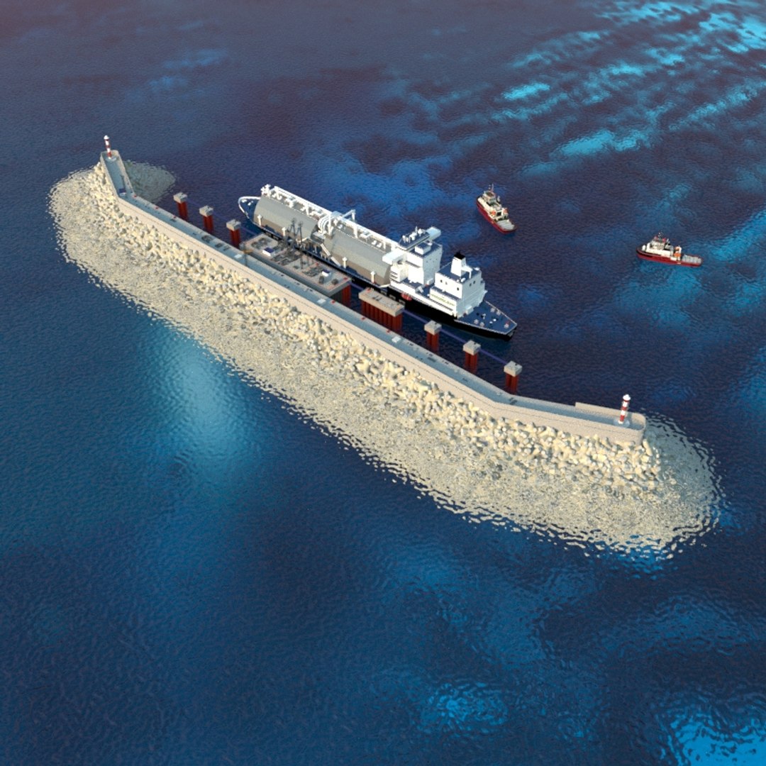 3D Pier Lng Transshipment Complex Model - TurboSquid 1555276