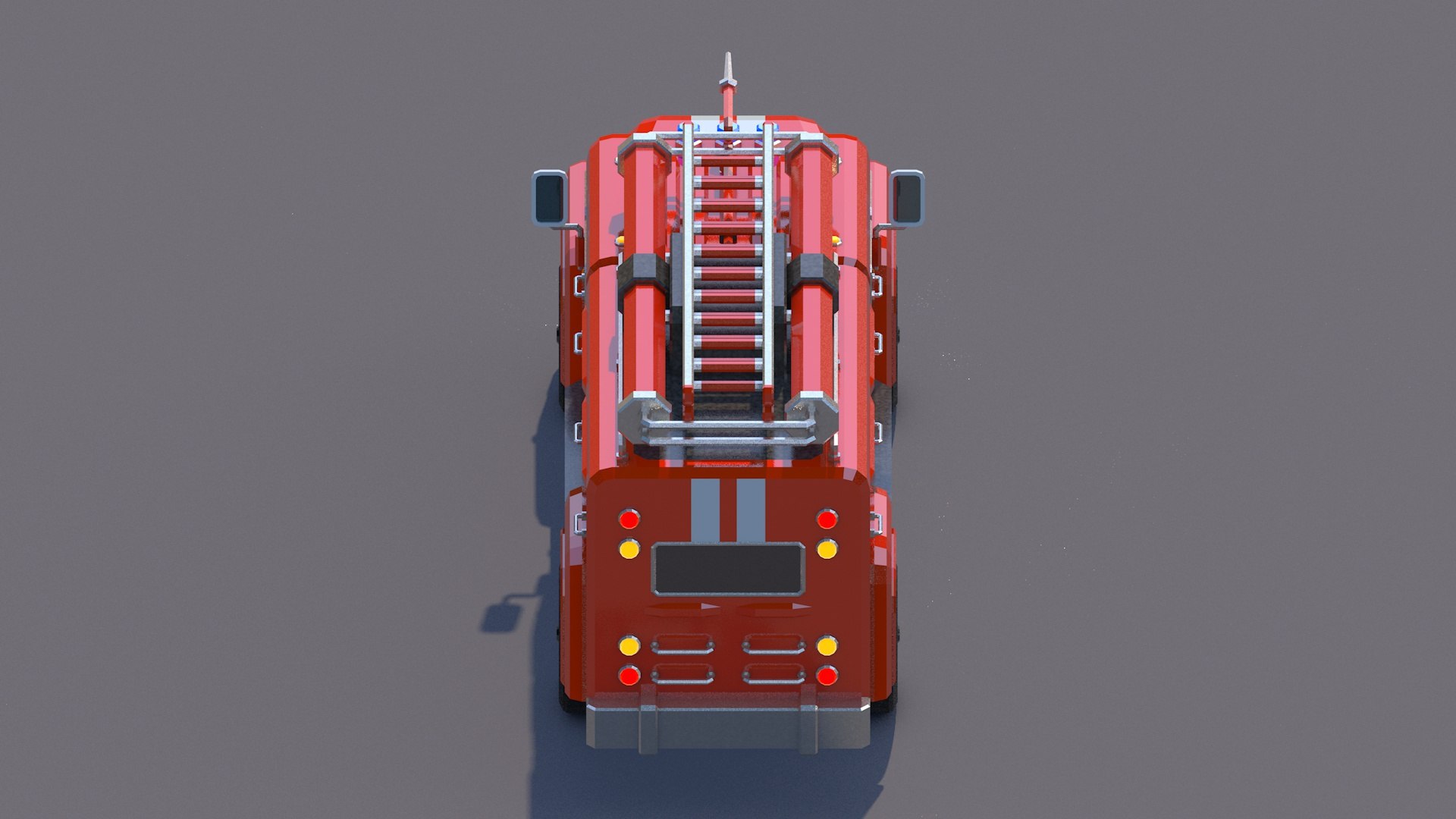 Cartoon Old Fire Engine 3D Model - TurboSquid 2162393
